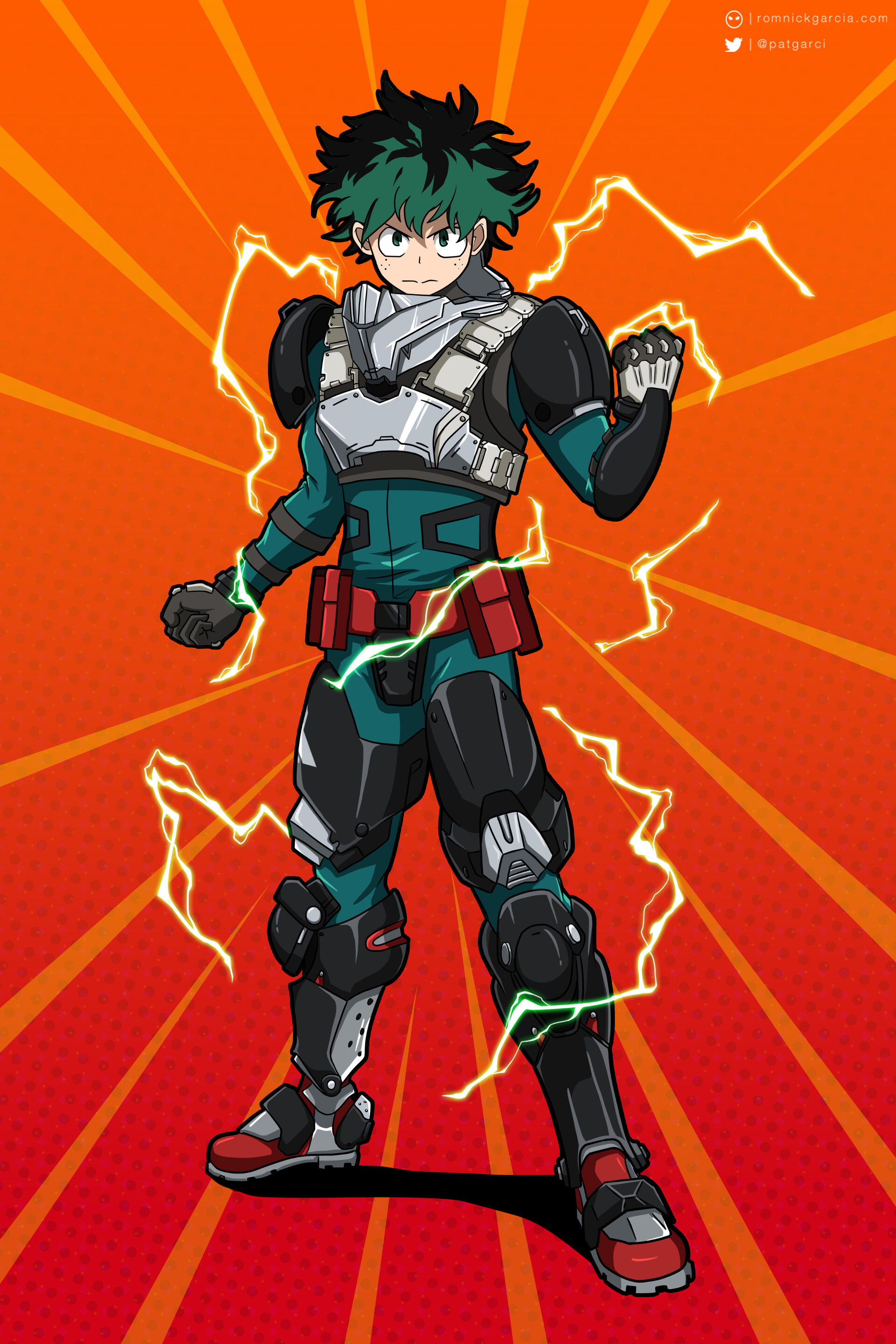 ArtStation - Deku Titan | Destiny 2 x My Hero Academia