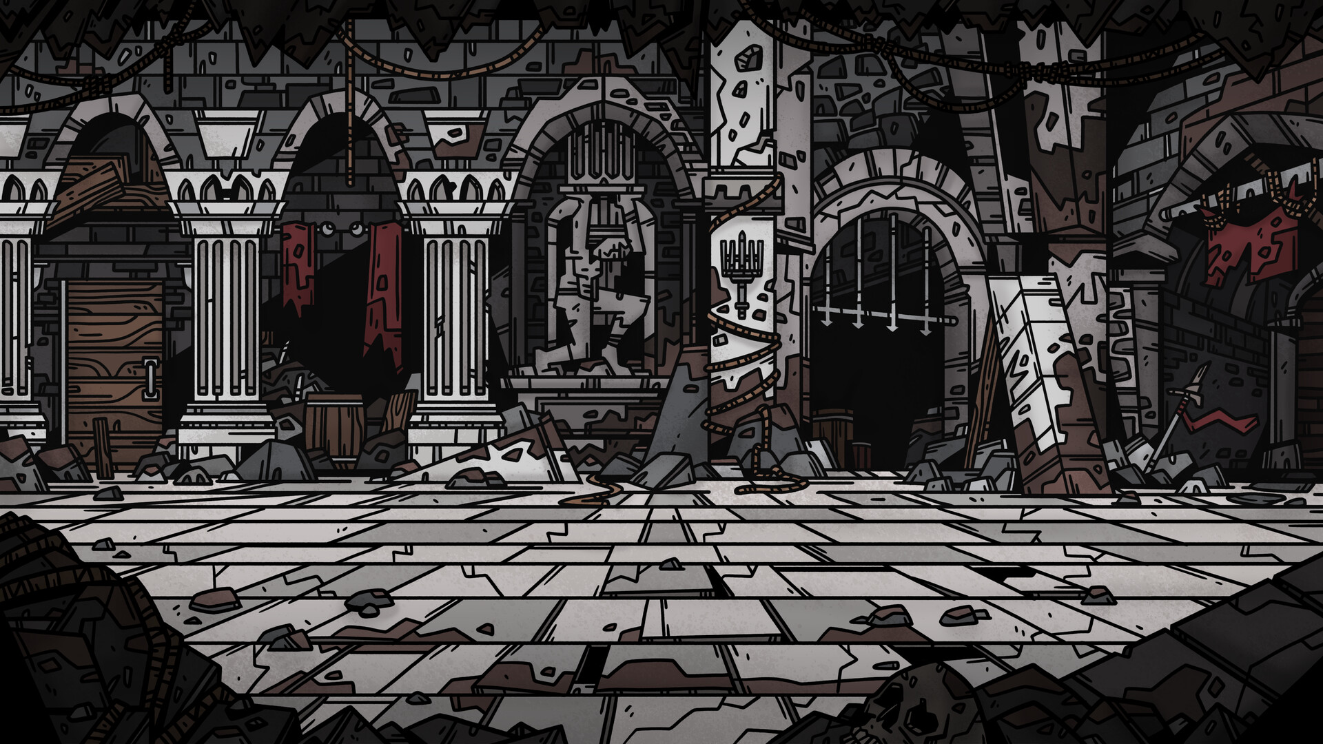 2d Dungeon Background