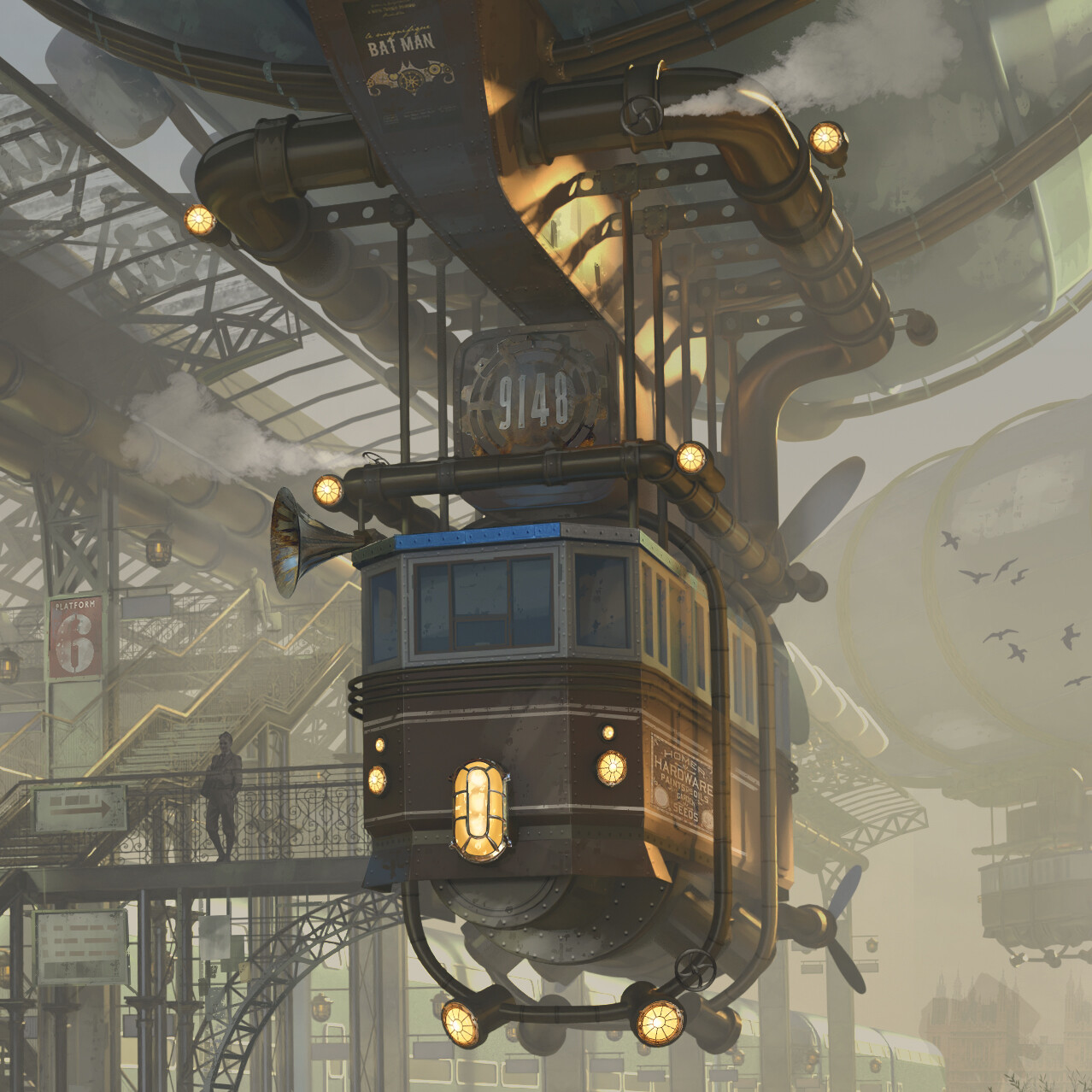 Steampunk Train Station