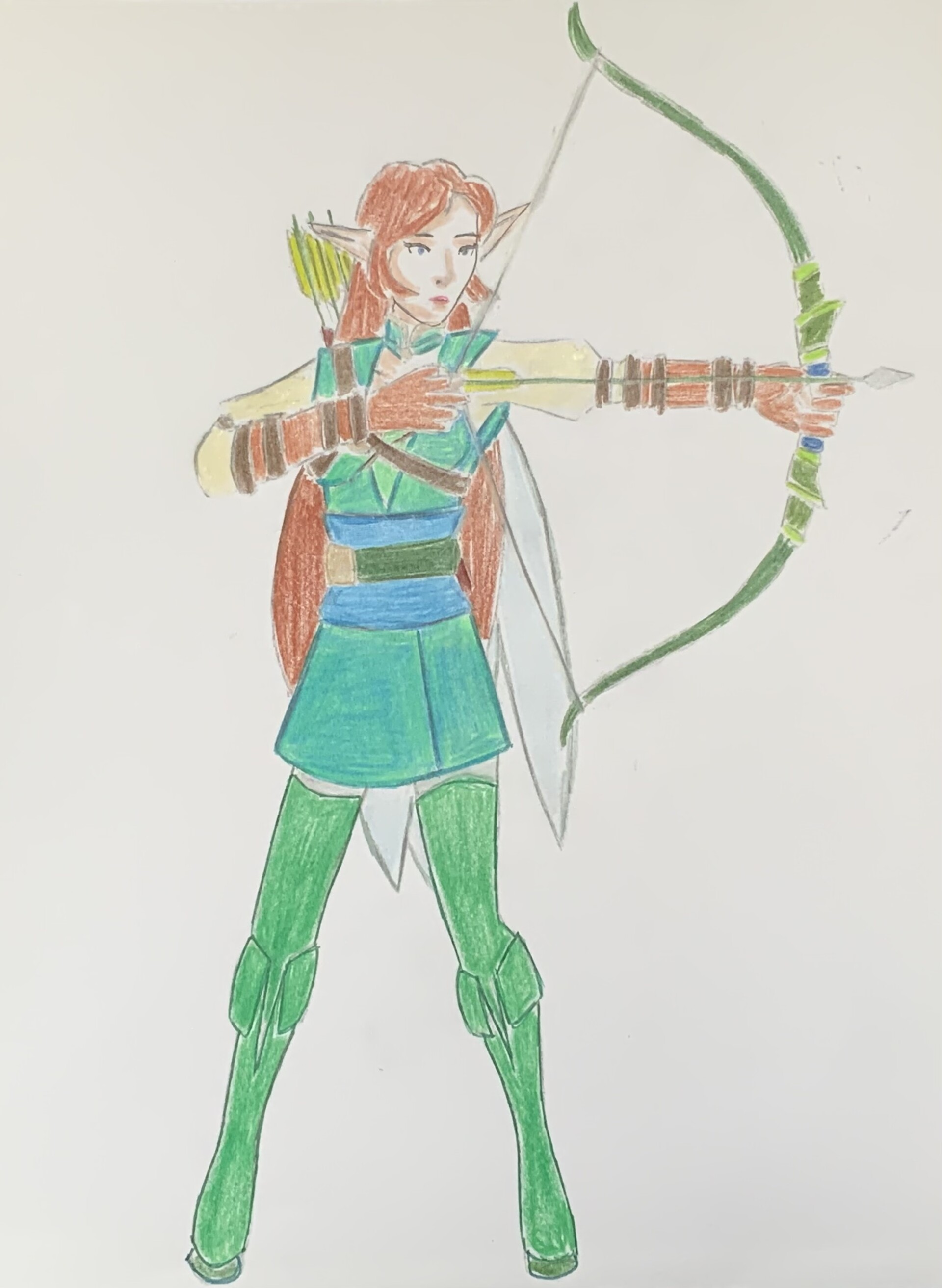 ArtStation - Florana in Colored Pencils