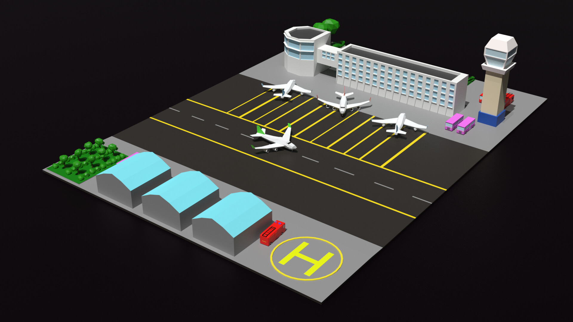 ArtStation - 3D low poly