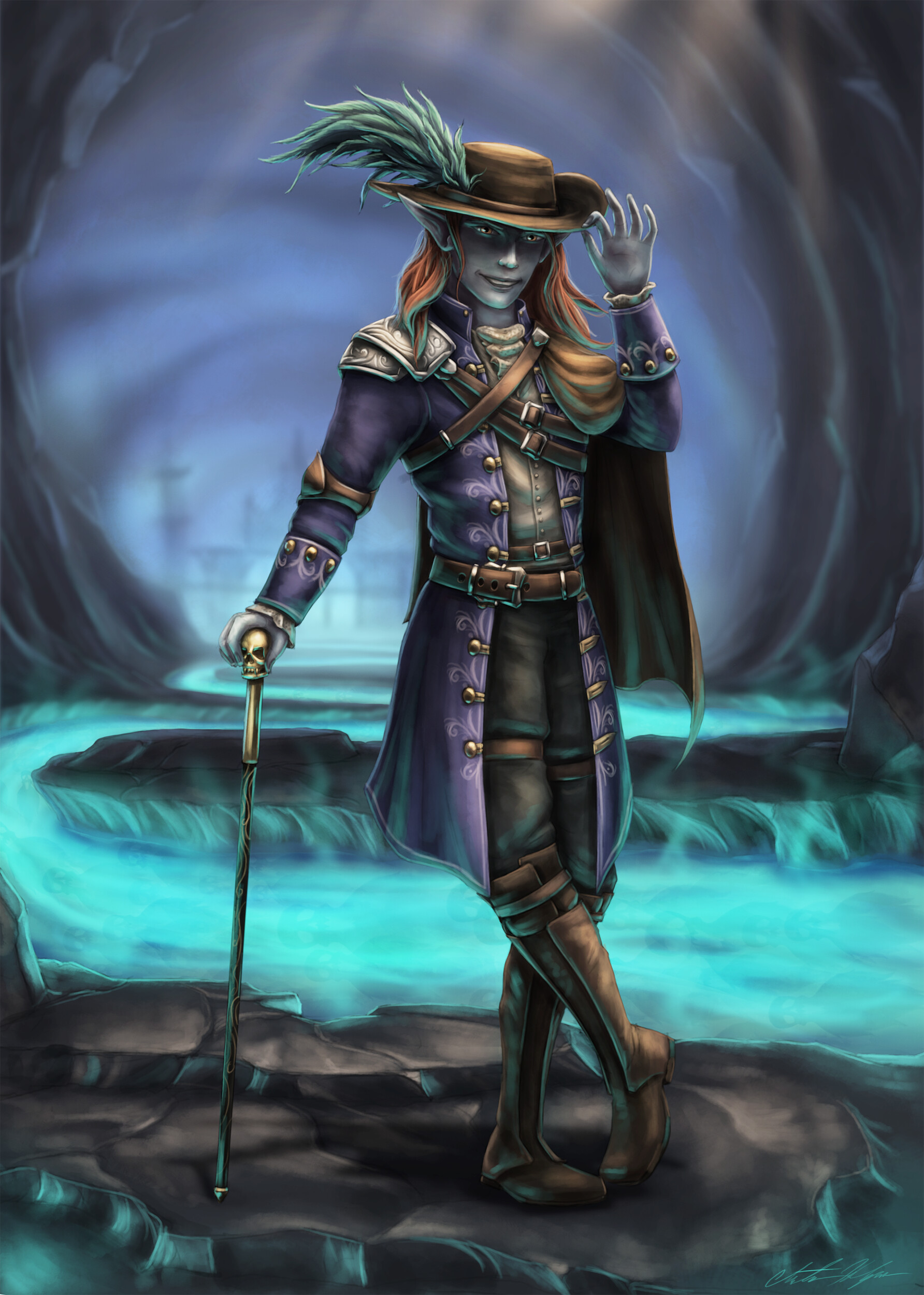 ArtStation - Fantasy D&D Character Illustration: Meliodas the Elf ...