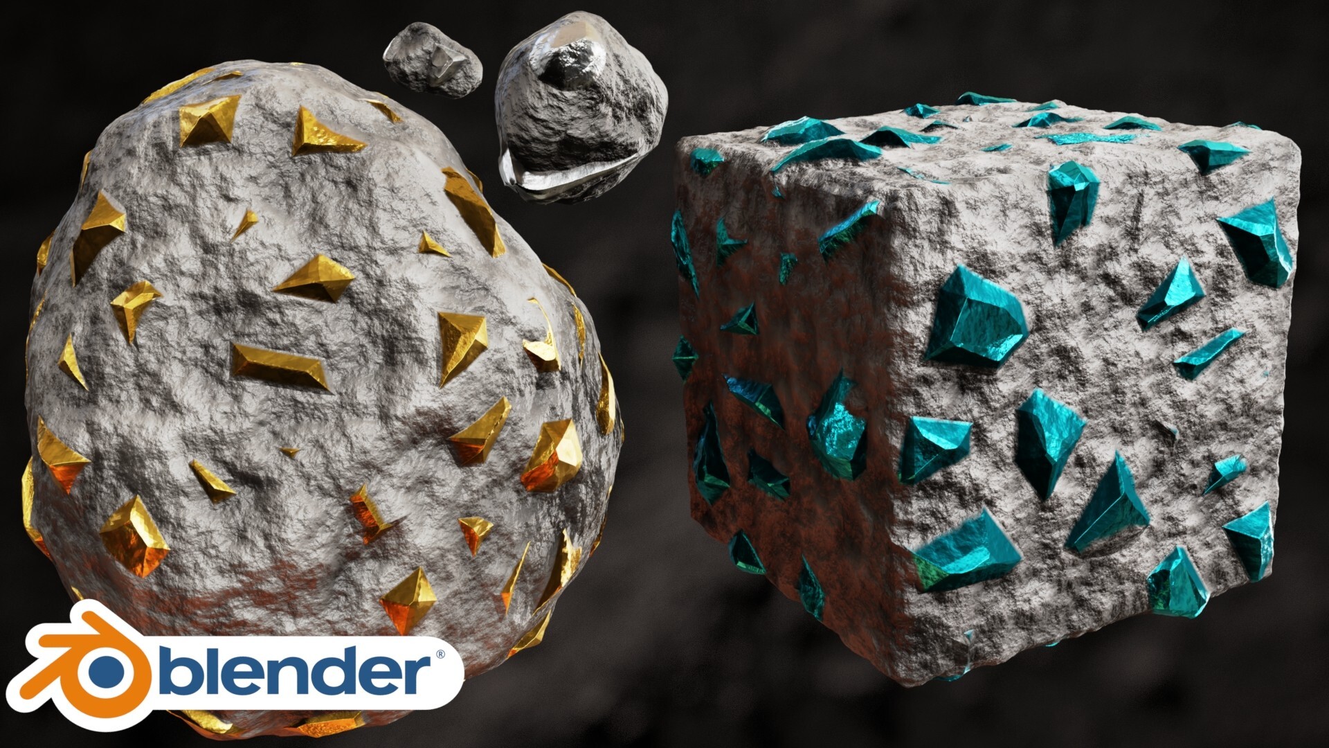 Ryan King - Procedural Ore Material (Blender Tutorial)
