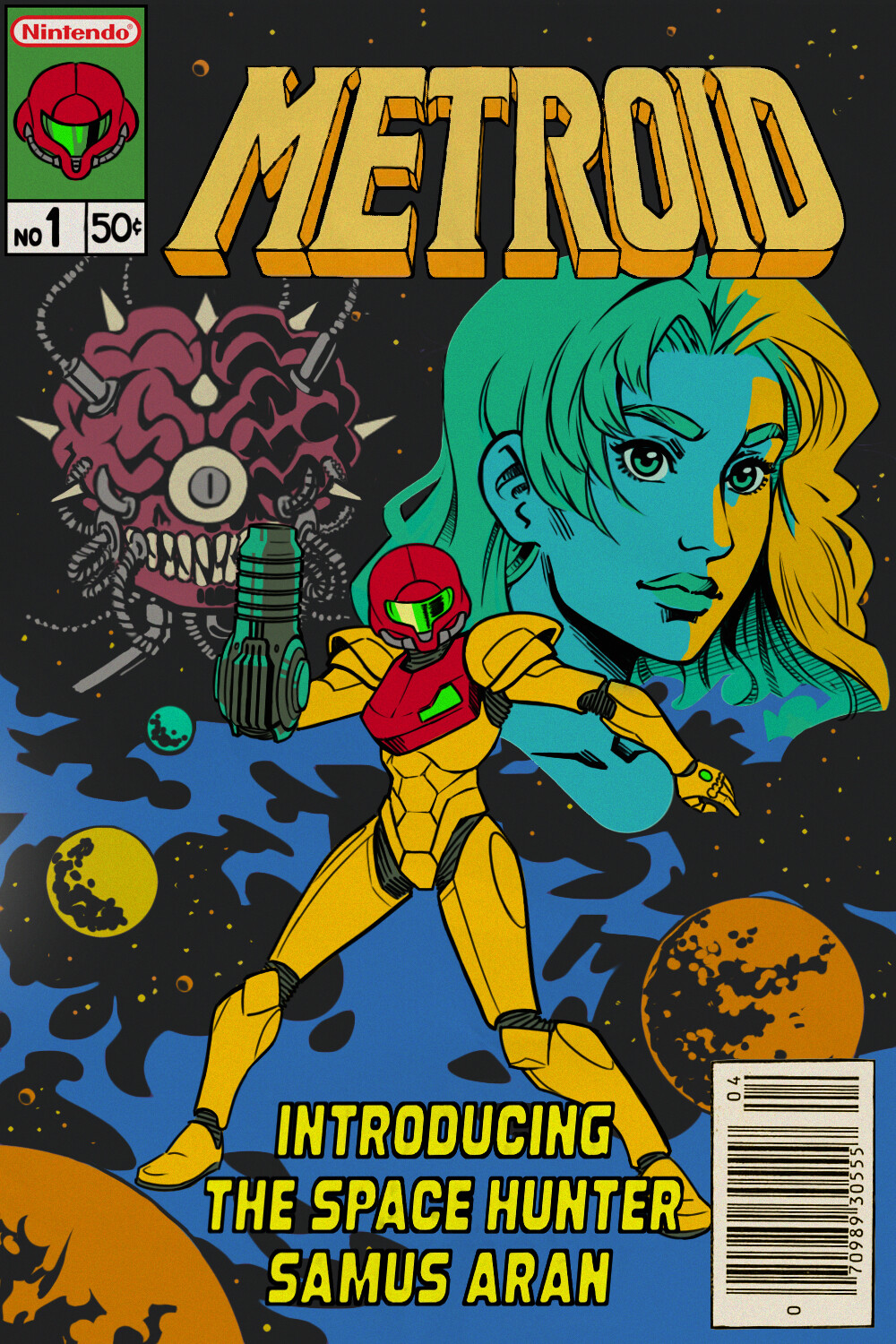 ArtStation - Metroid Retro Comic Covers