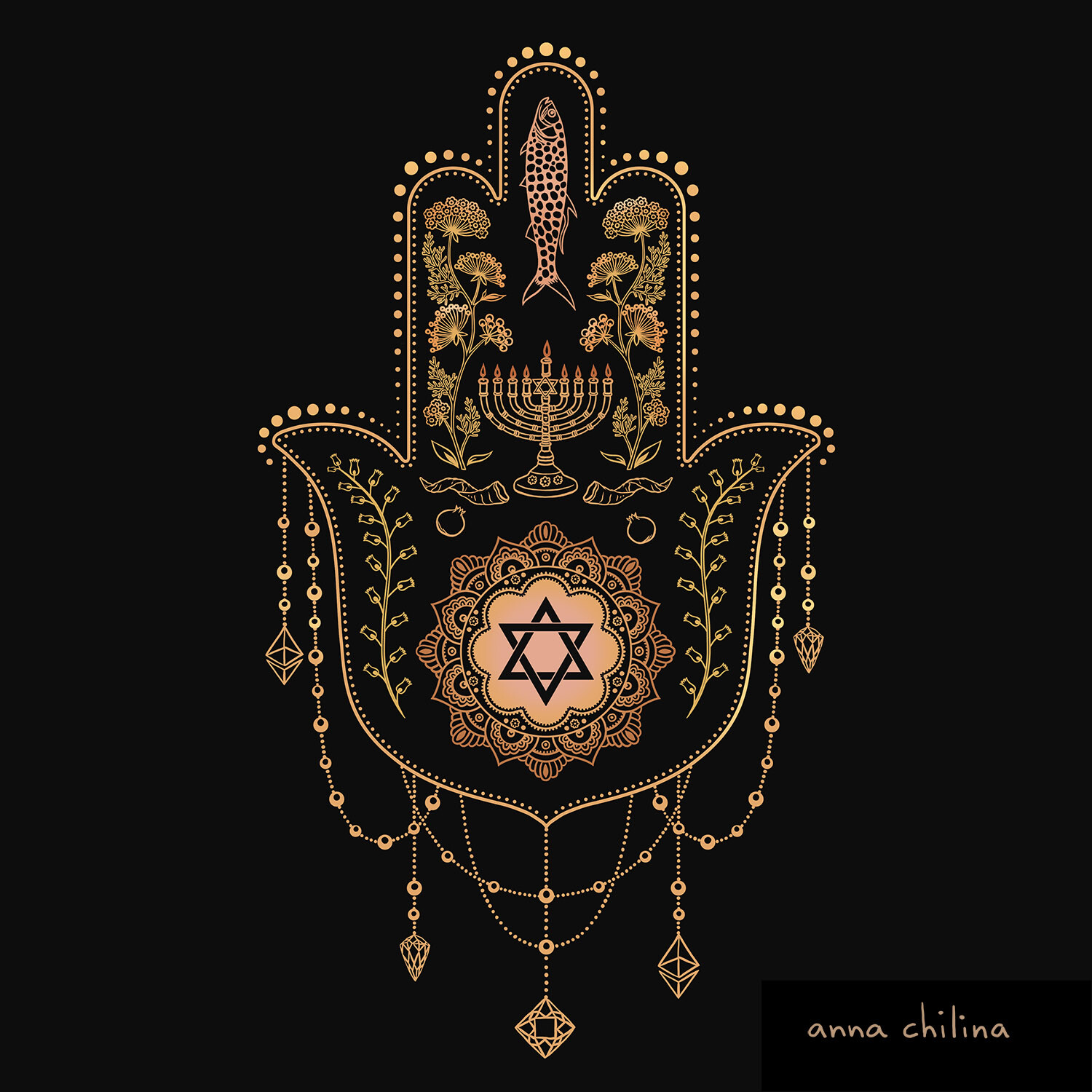 Hamsa Twitter Background