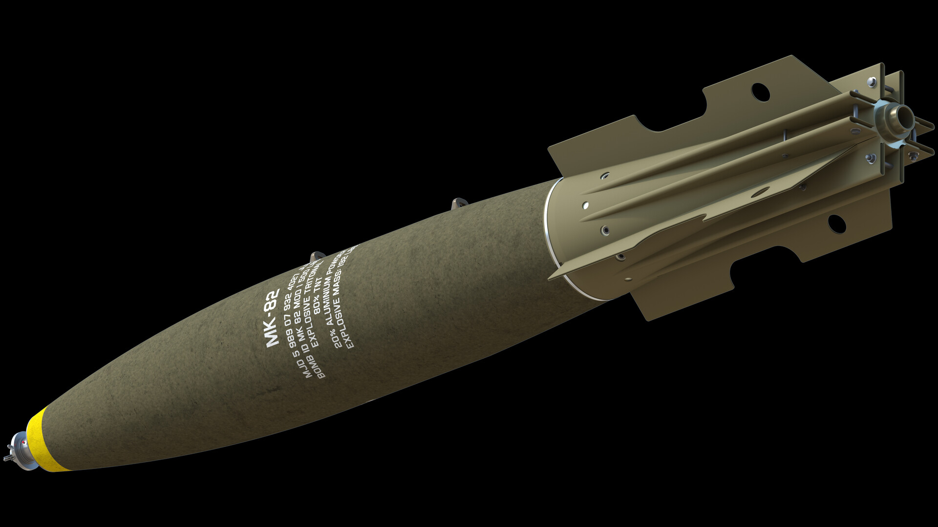 Edgar B - The Mk 82 with Mk 15 Snakeye fin assembly