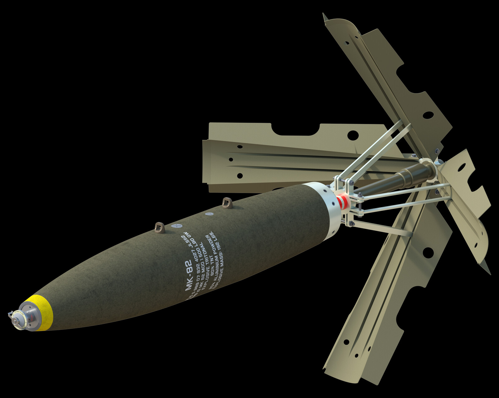 Edgar B - The Mk 82 with Mk 15 Snakeye fin assembly