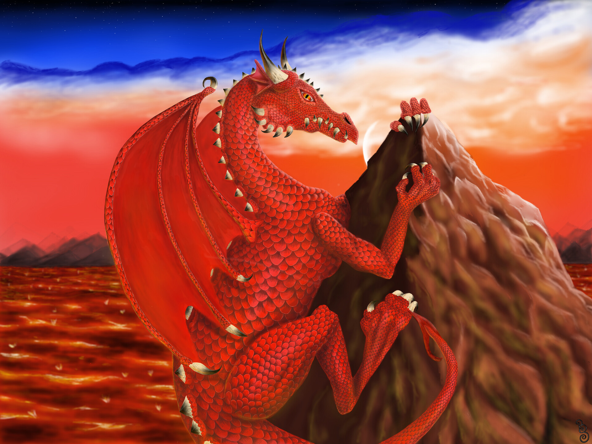 ArtStation - Red Dragon