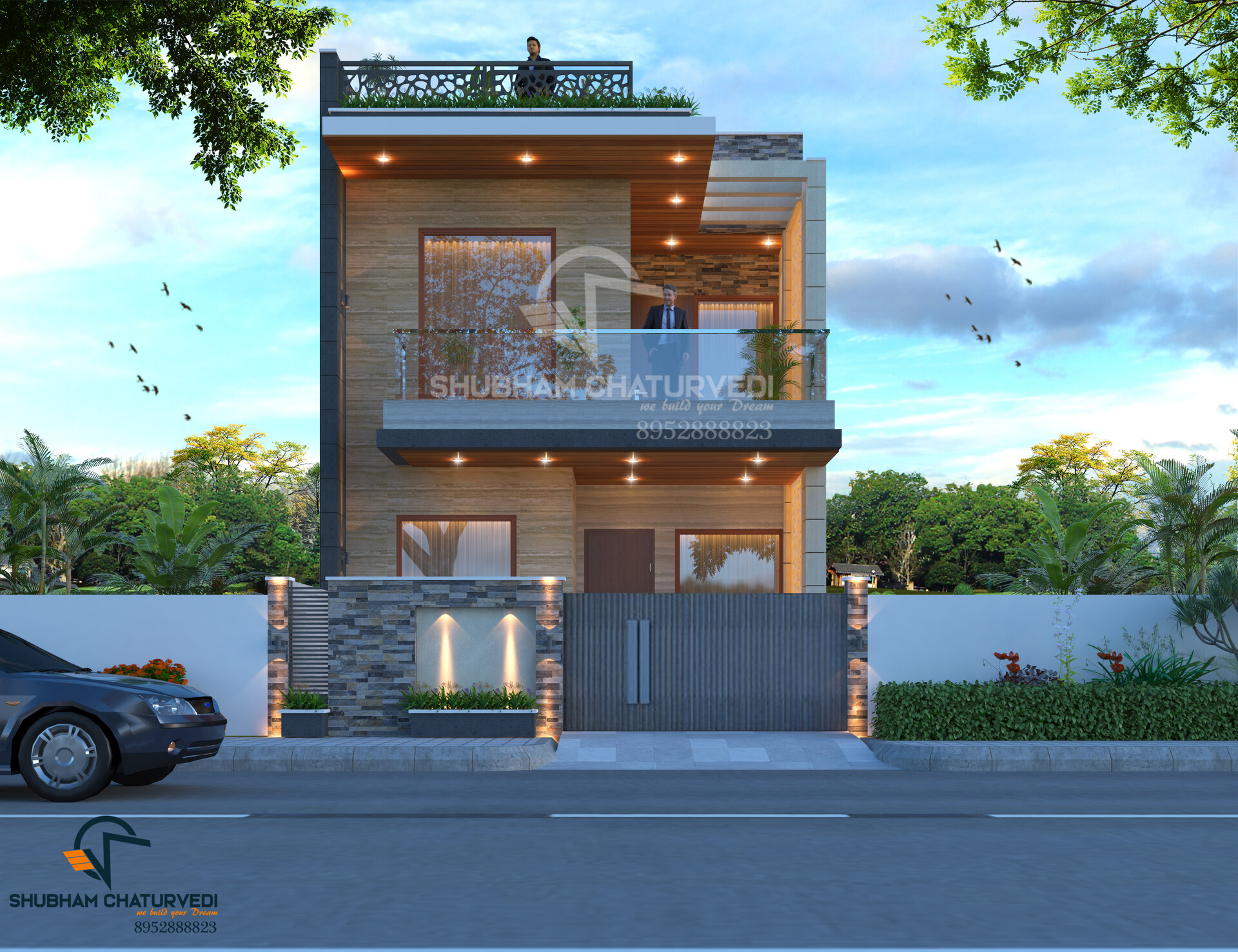 ArtStation - VICKY ji front elevation, jaipur