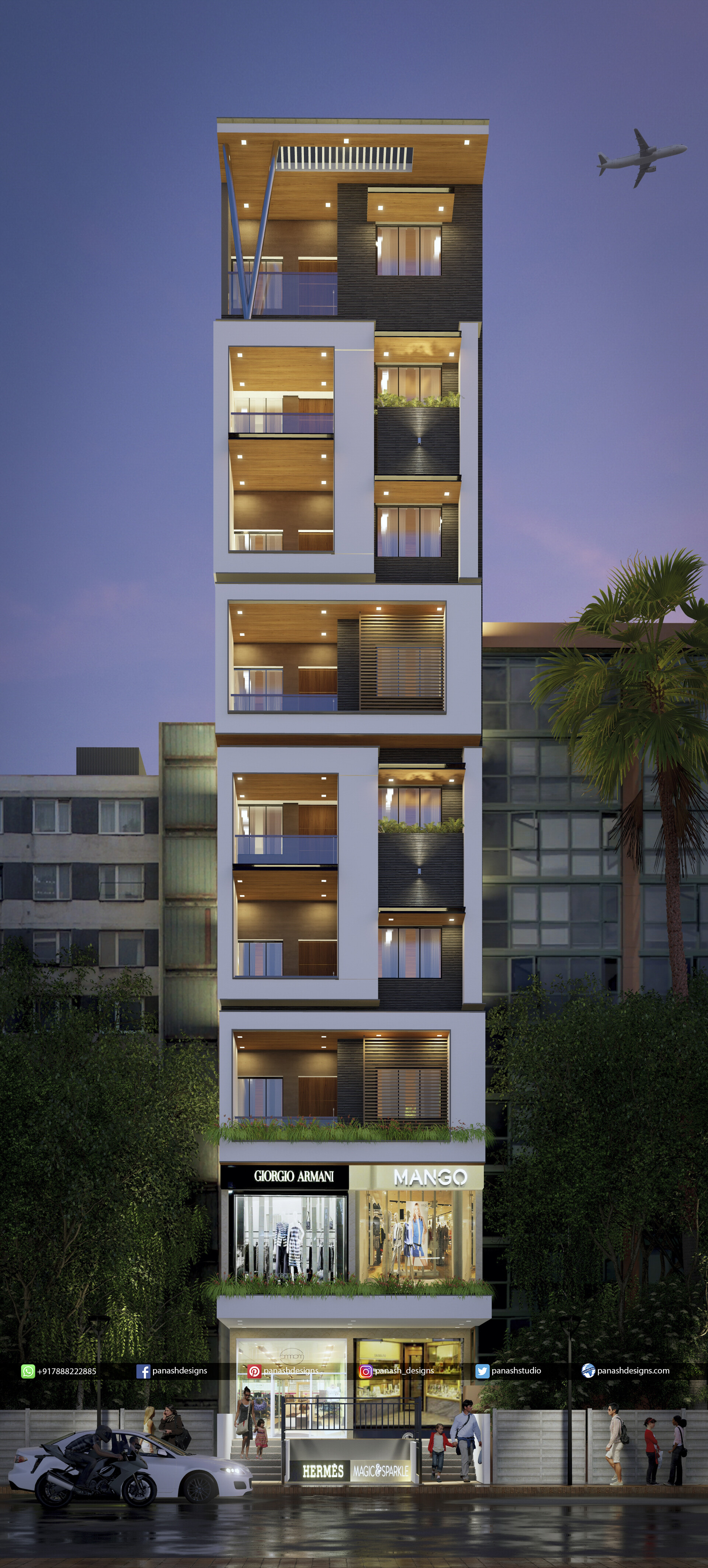 Modern Commercial Building Elevations