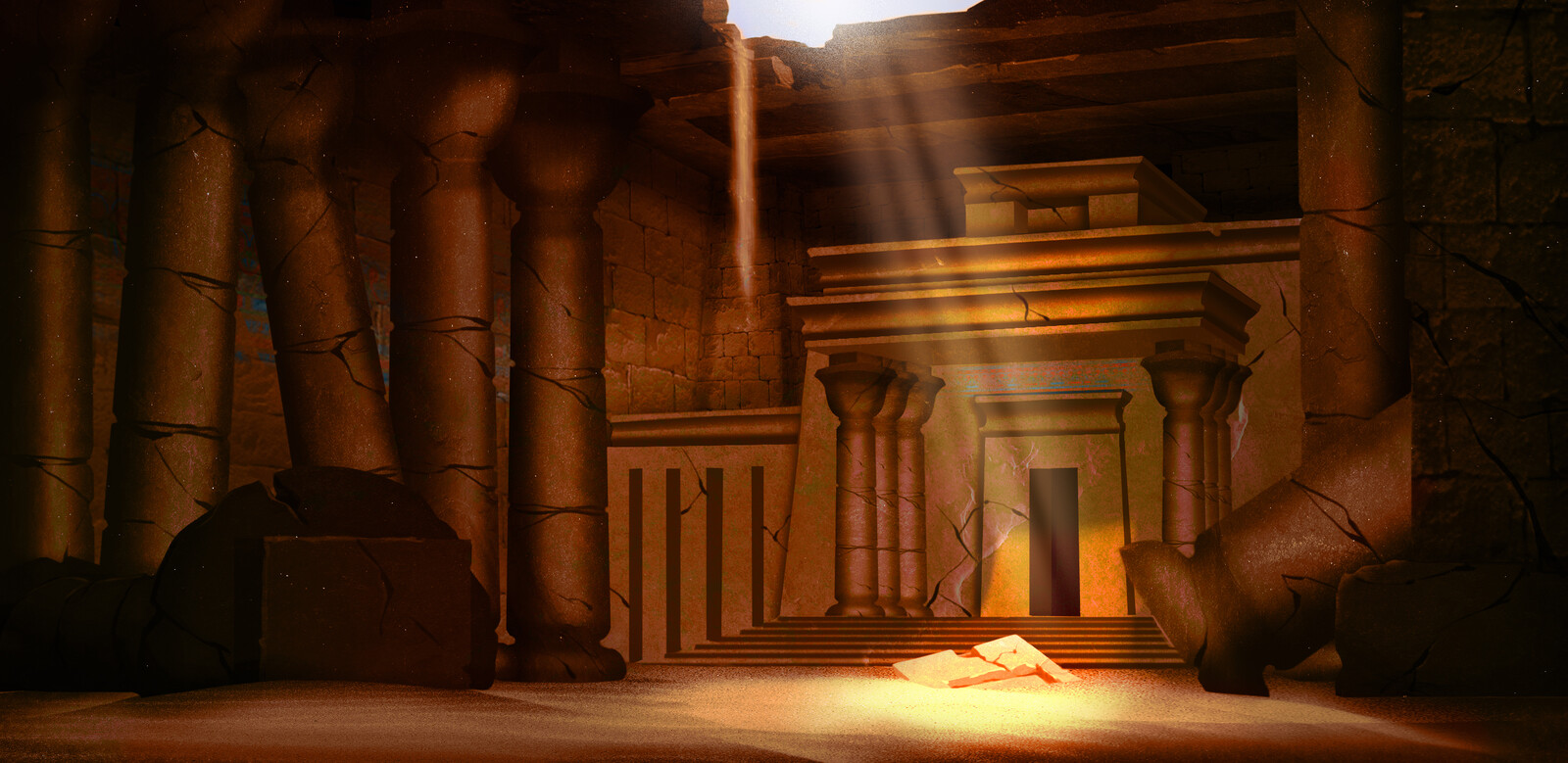 Alexander Lechev - Desert Temple Concept