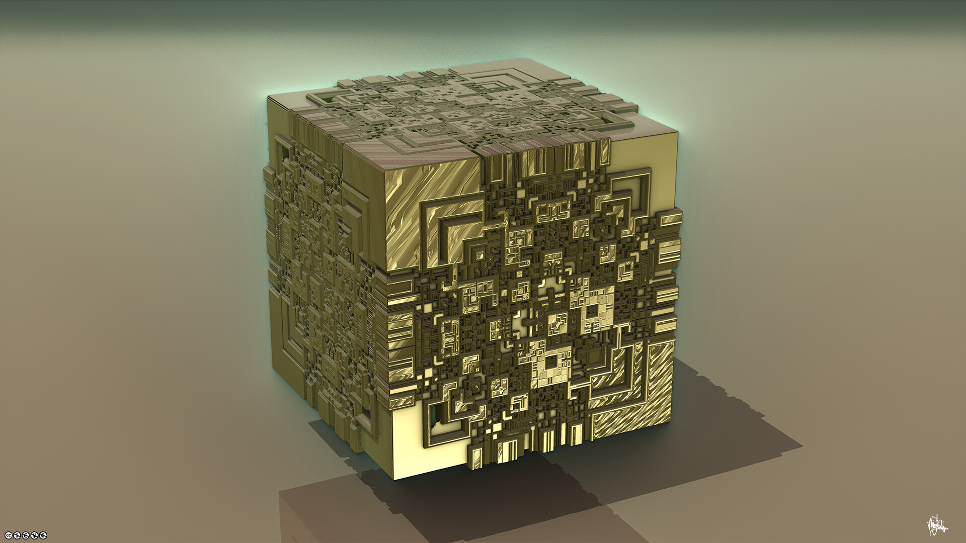 ArtStation - The Golden Cube