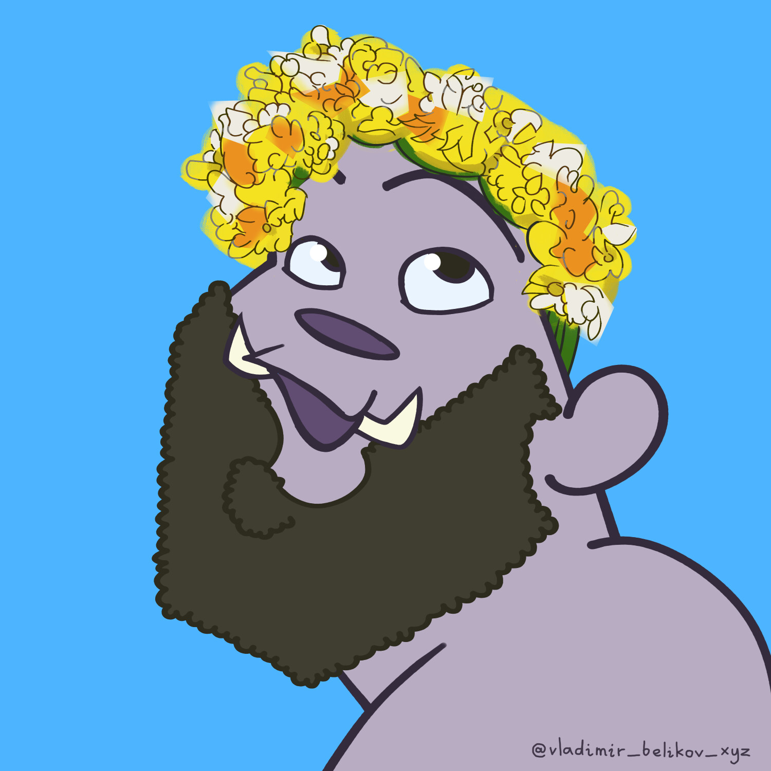 ArtStation - Kohl, the peaceful Strong half-orc barbarian