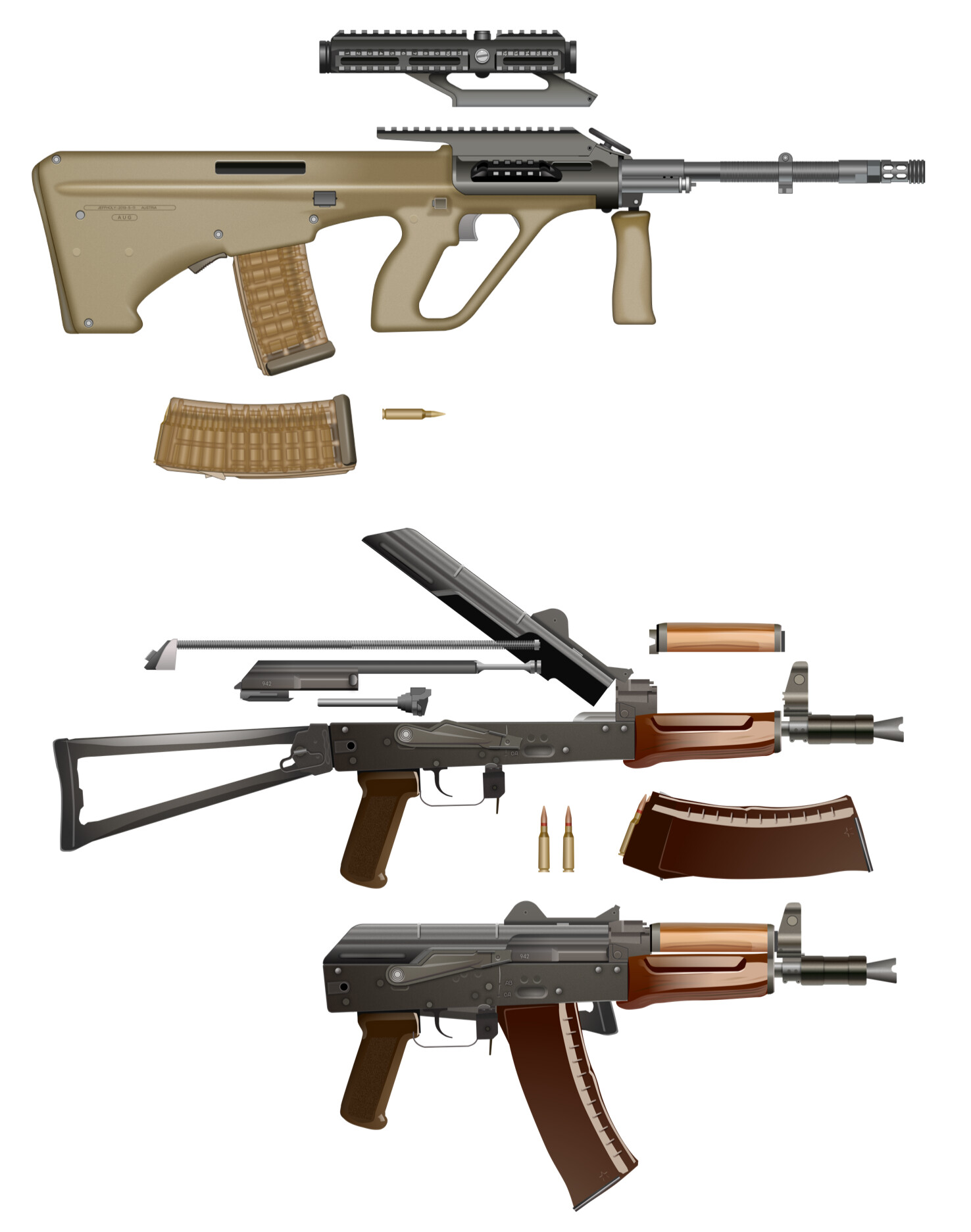 ArtStation - AUG & AKS74U