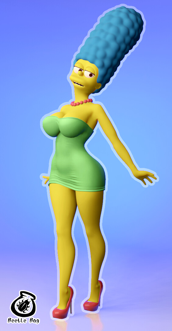 ArtStation - Marge Simpson 3D