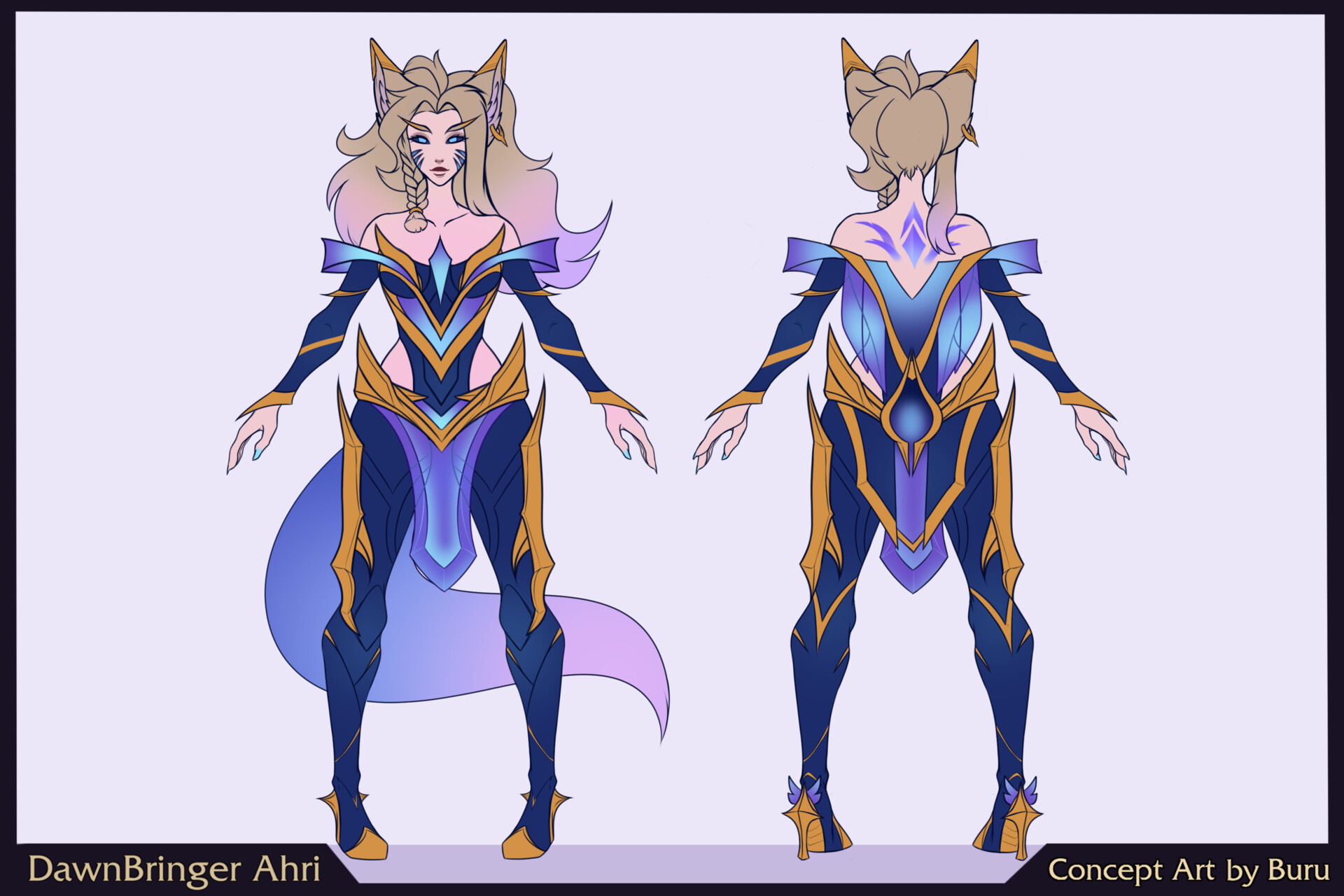 Burû - Dawnbringer Ahri Fan Concept
