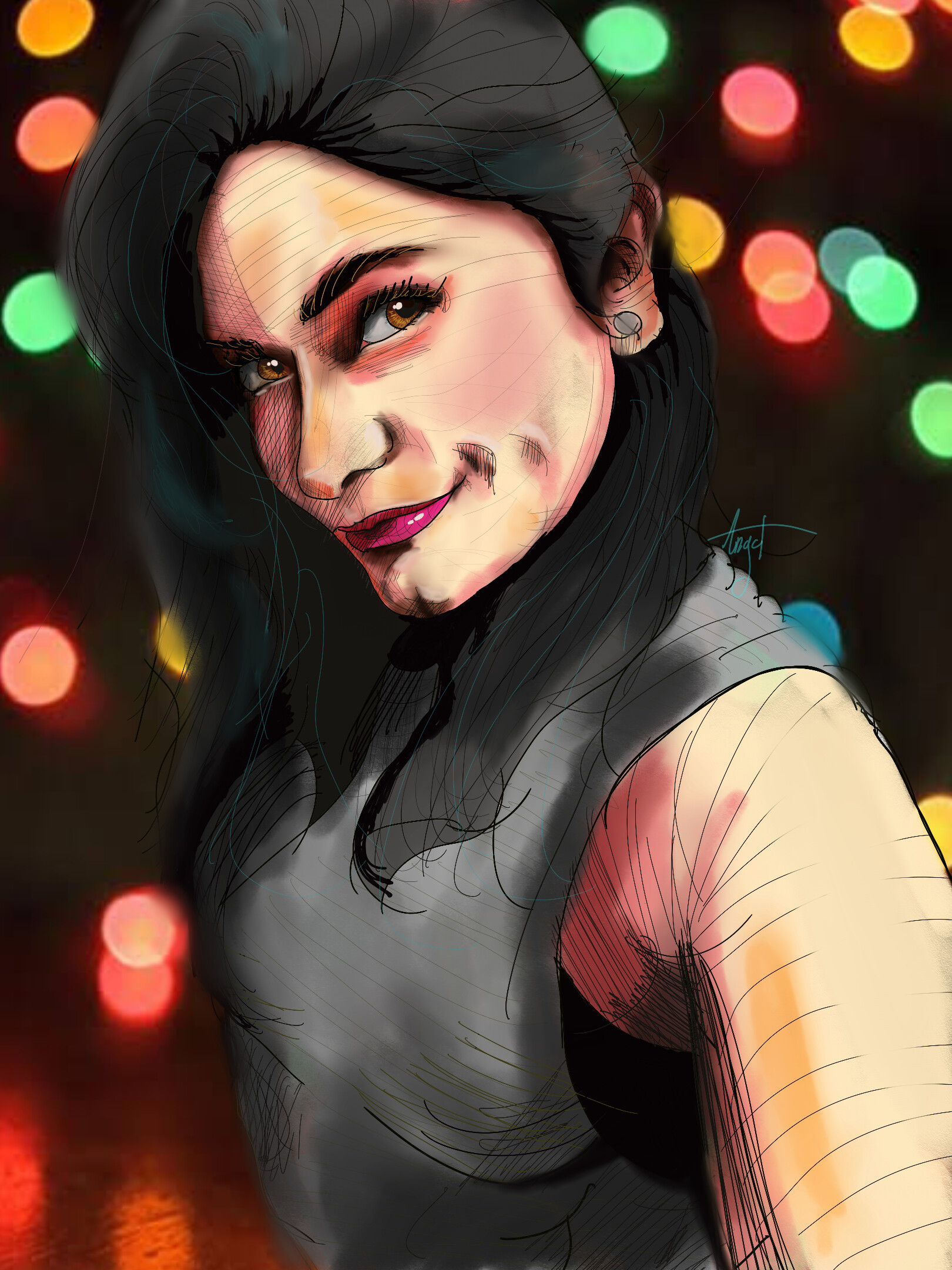 ArtStation - Girl in grey