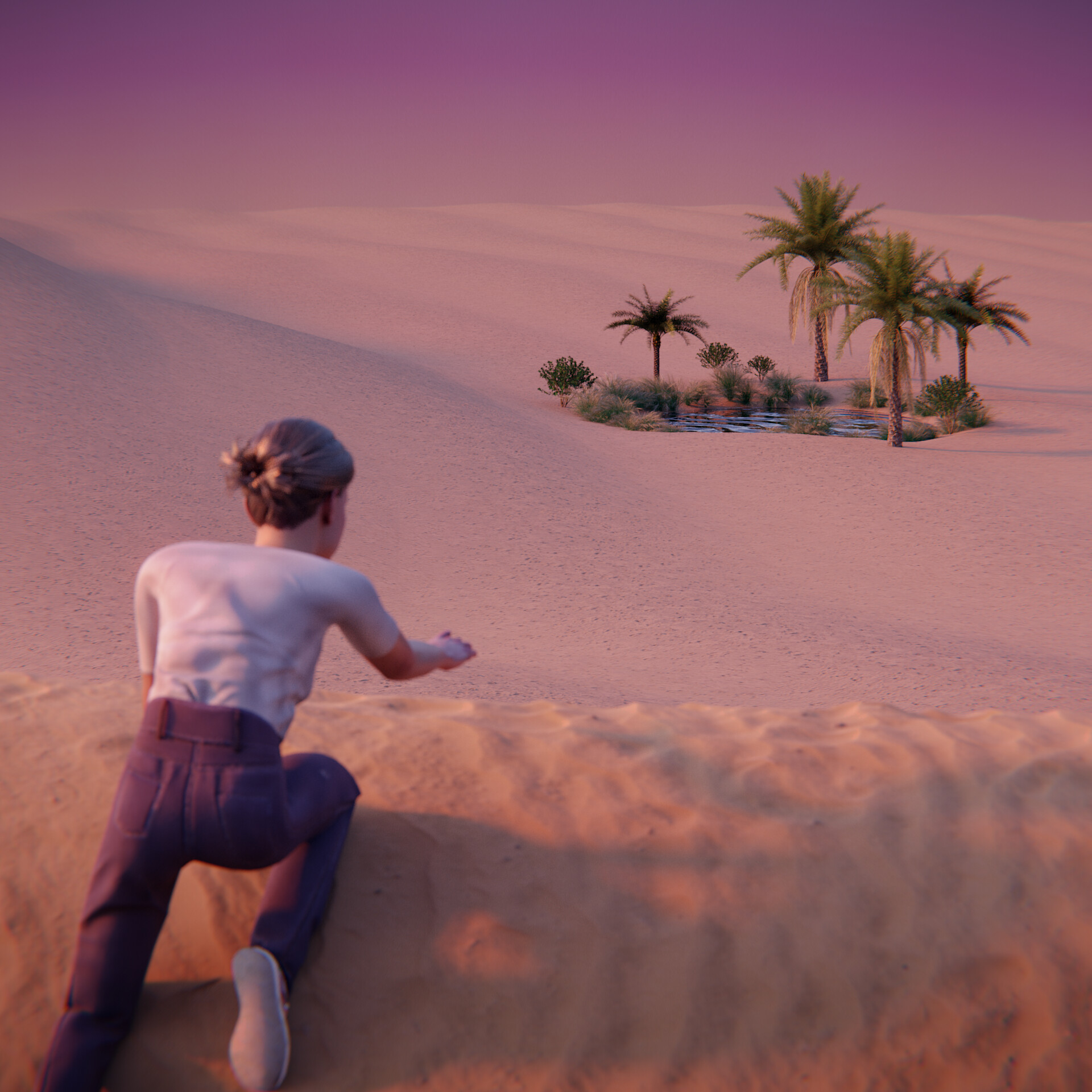 Artstation Desert Oasis