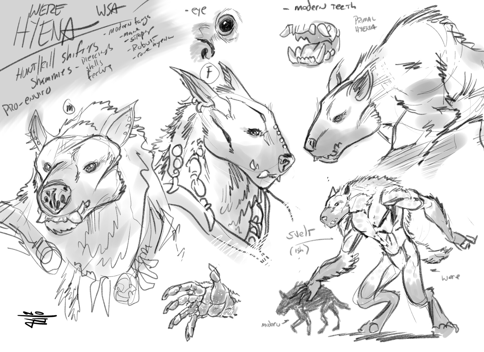 Paul Way - Werewolf: The Savage Age, Viscera.