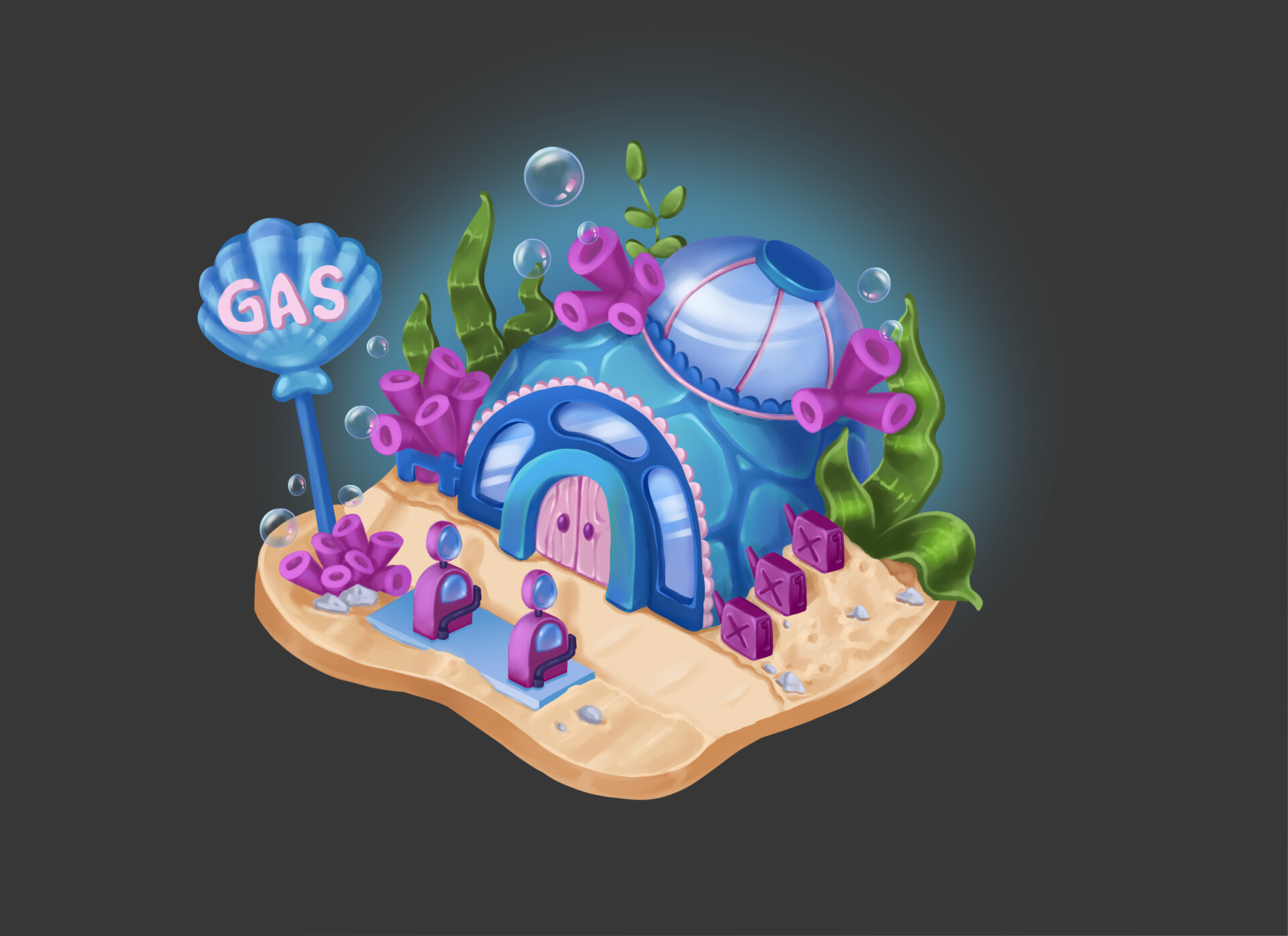 ArtStation - Gas station for turtles