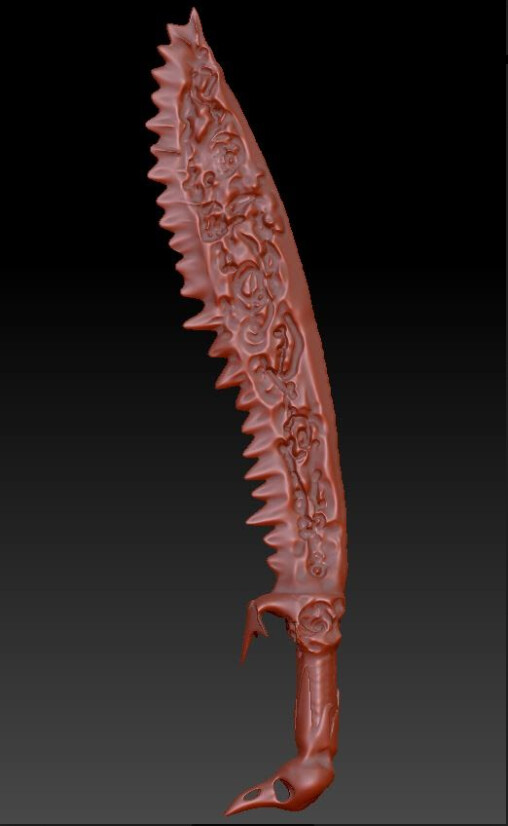 ArtStation - A sword inspired in Doom Game,