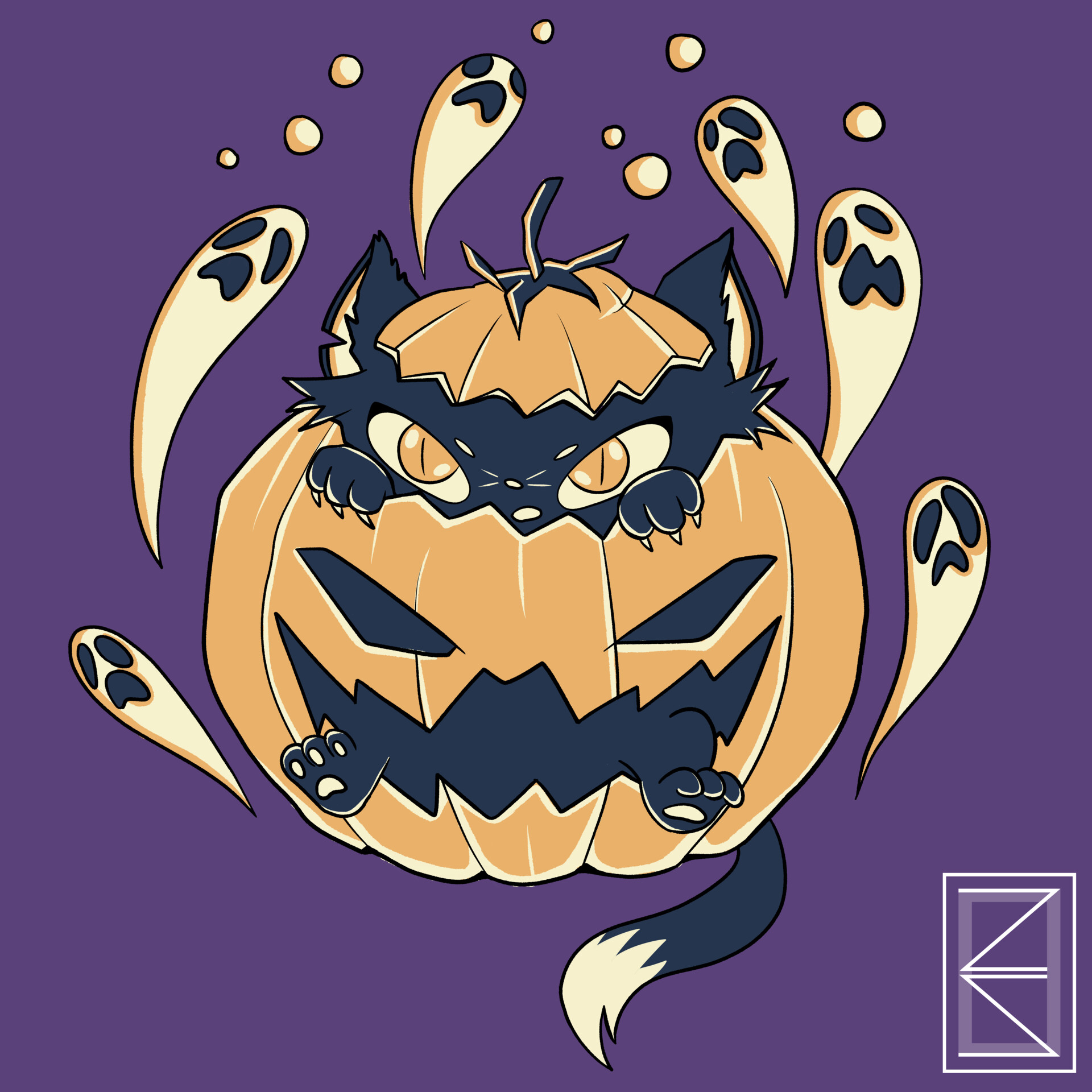 ArtStation - Pumpkin Cat