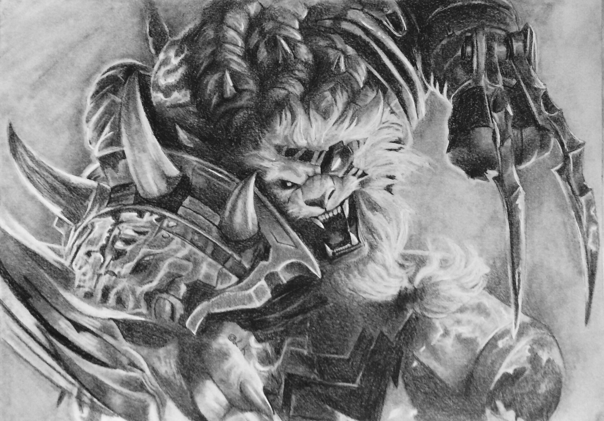 how to draw league of legends rengar