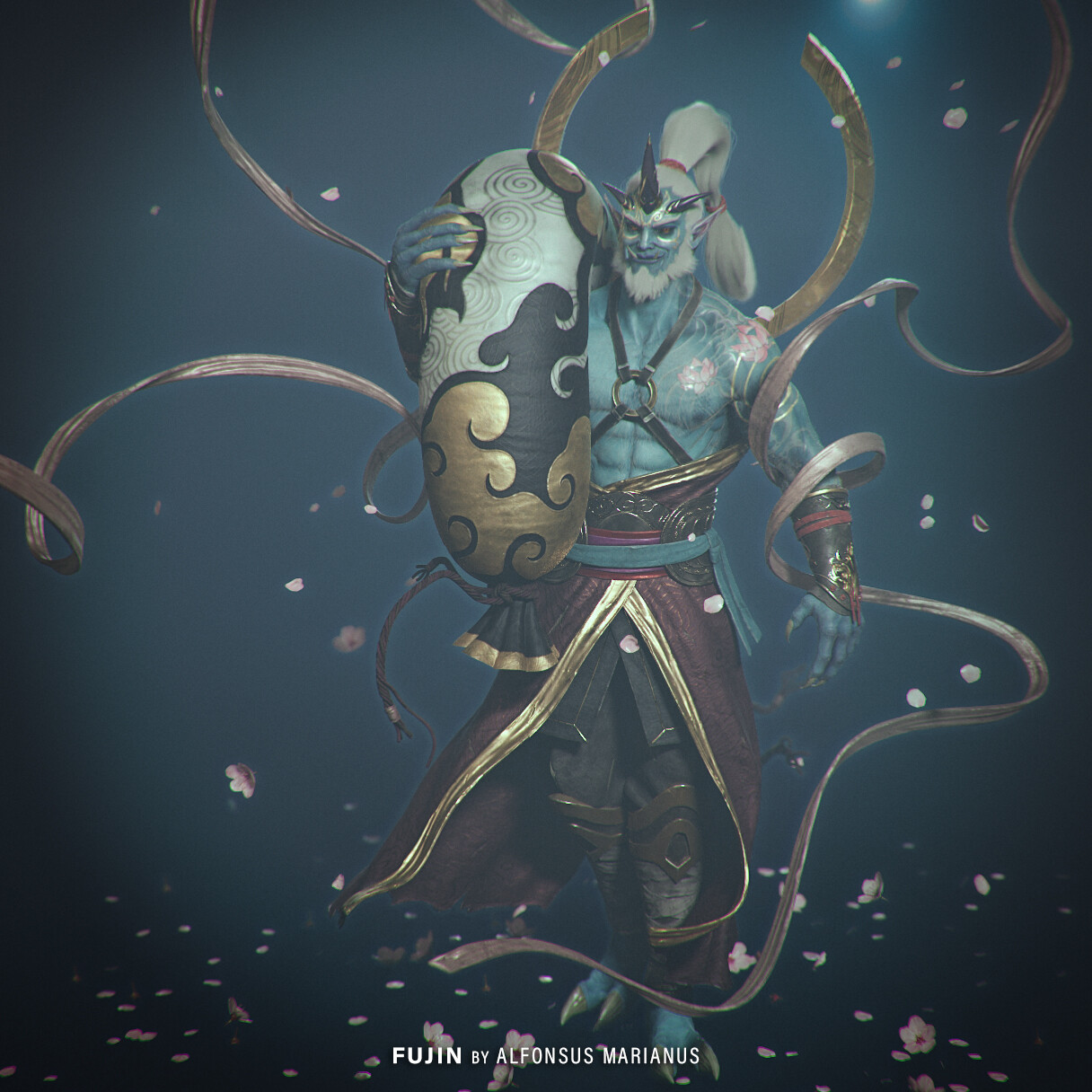 Alfonsus Marianus - FUJIN - FanArt for Age of Pantheons - FINAL