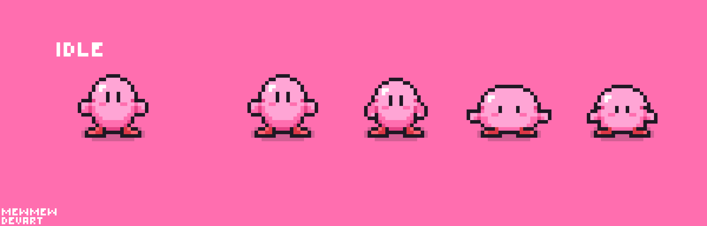 Kirby Walking Gif