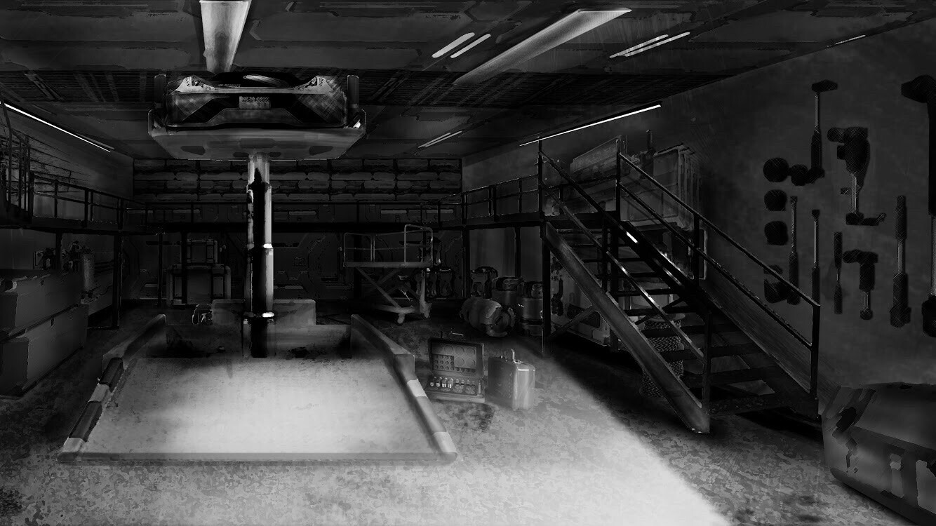 ArtStation - Garage Rundown