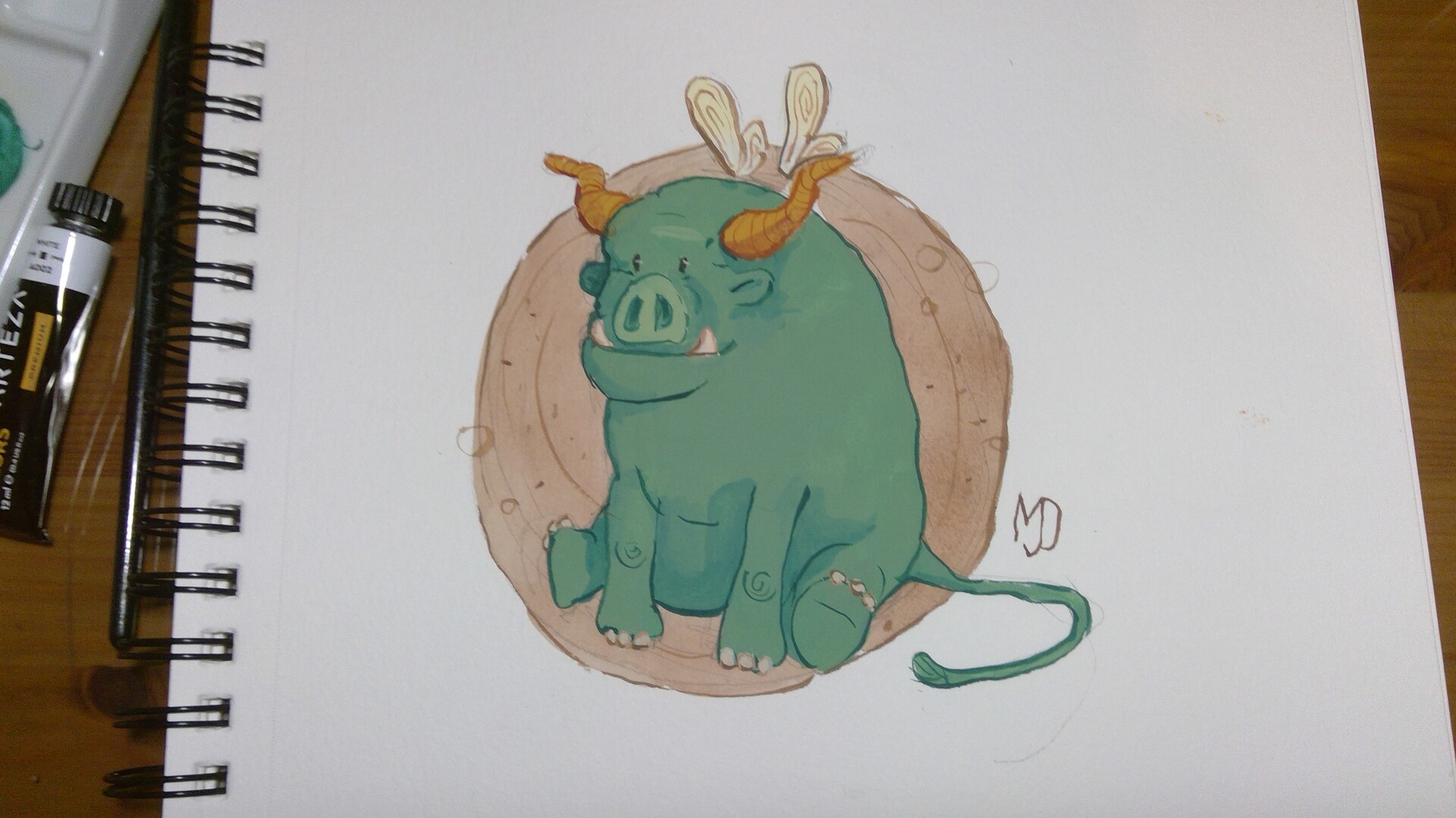 ArtStation - Horned Pig Thing