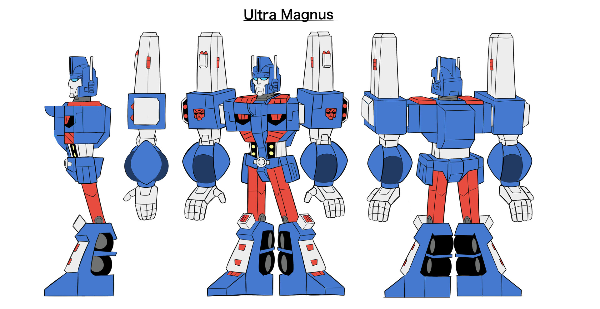 ArtStation - Ultra Magnus Reference Sheet