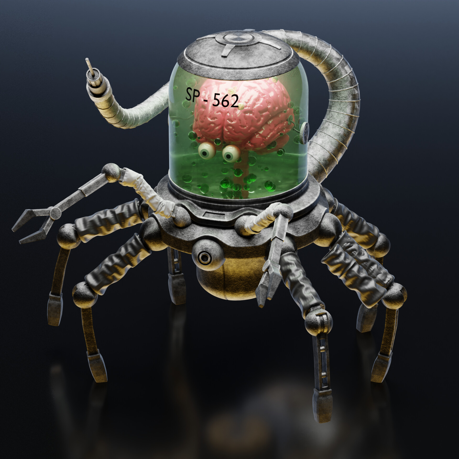 ArtStation - Brain In Vat Spider Concept