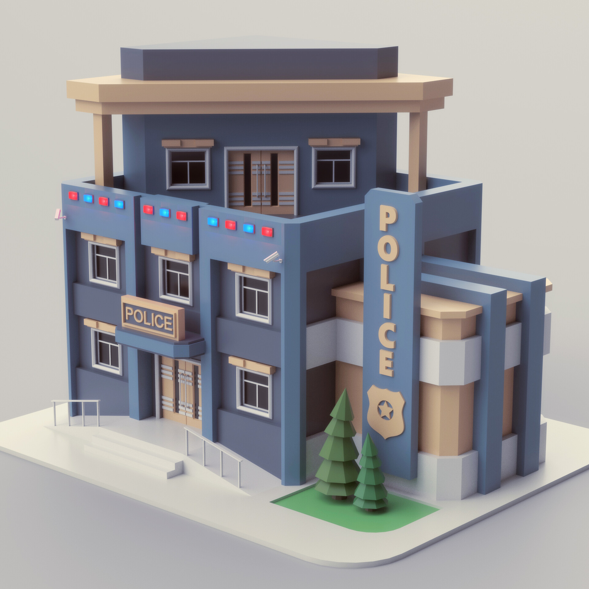 ArtStation - Police Station