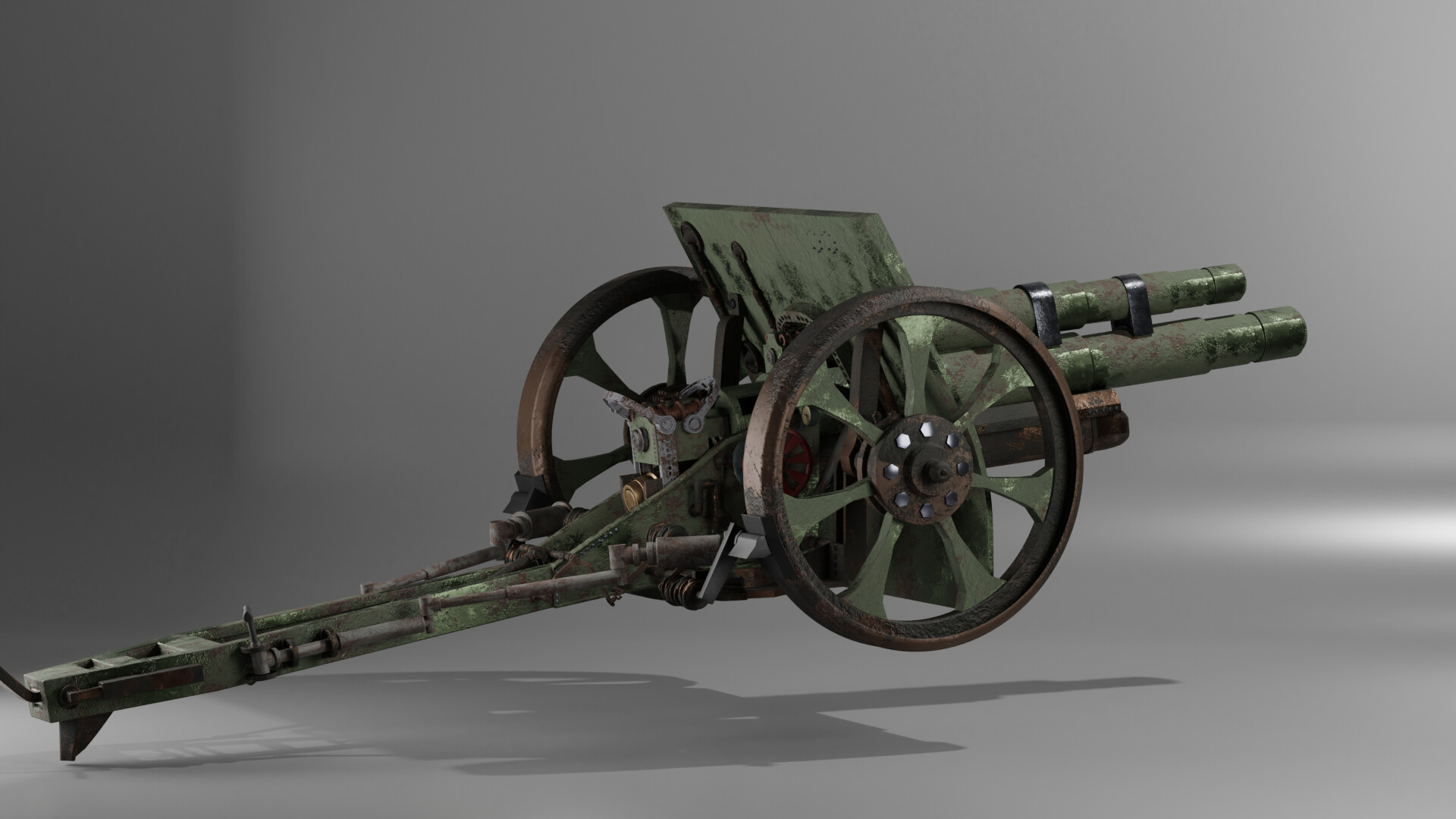 ArtStation - 150 mm Howitzer Gun ML-20