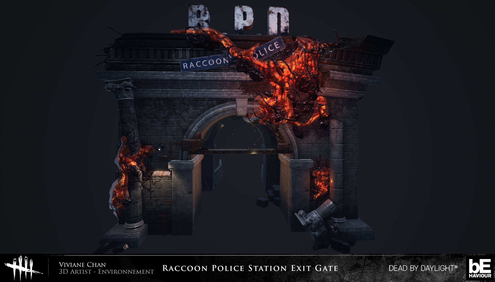 Viviane Chan - Dead by Daylight - Raccoon Police Station Exit Gate