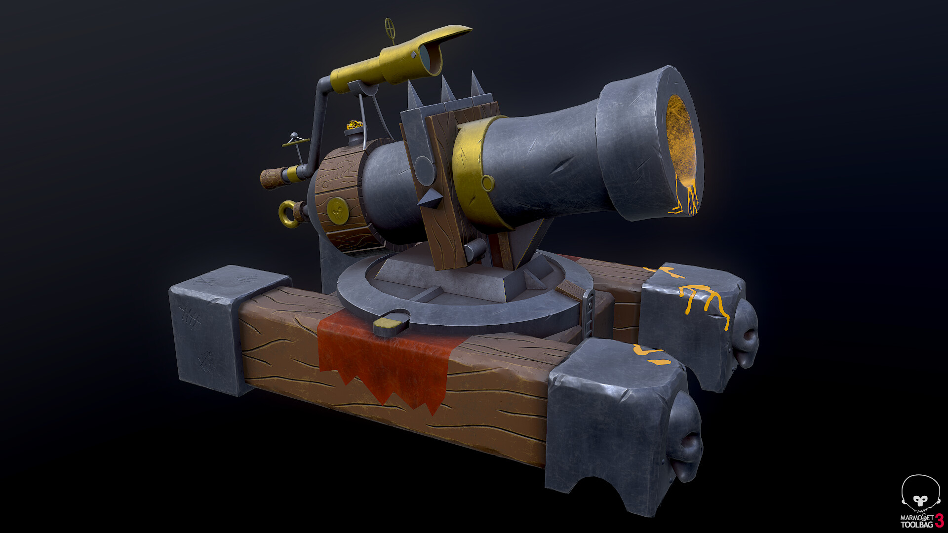 David Gómez - Stylized Lava Cannon