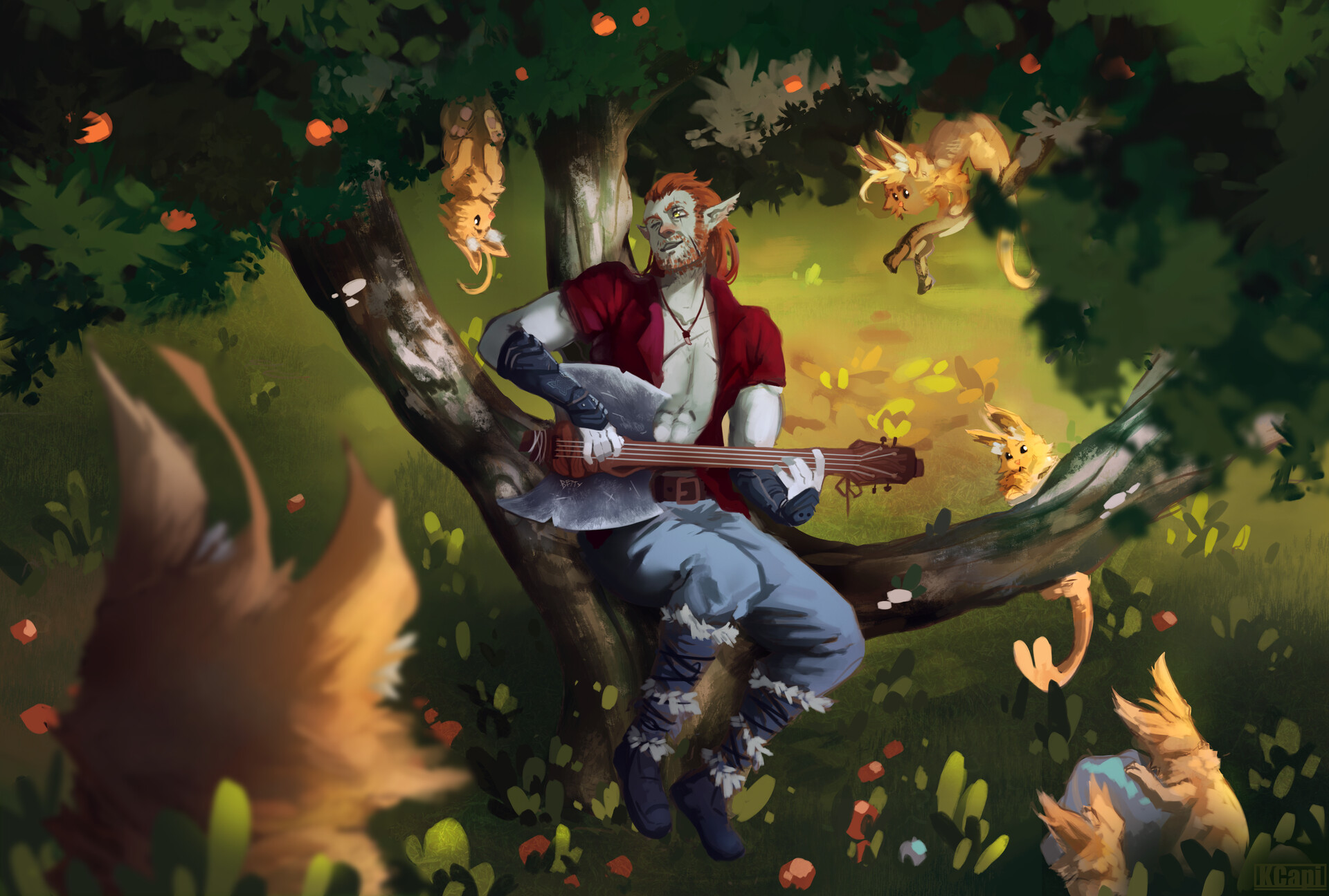 ArtStation - Krob Moss, The Peaceful Warrior.