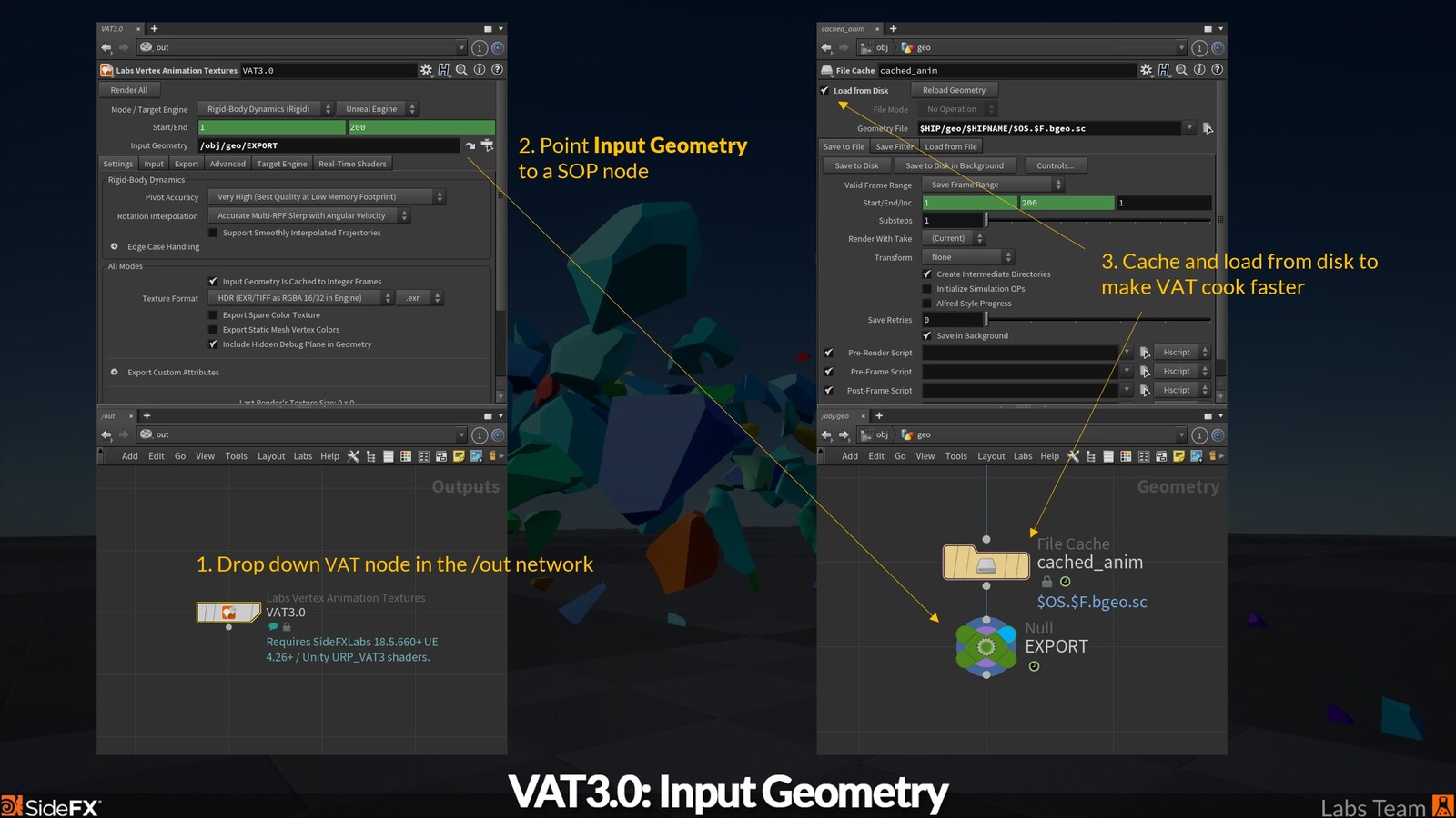 SideFX Labs - Labs Vertex Animation Textures 3.0 - Part 1