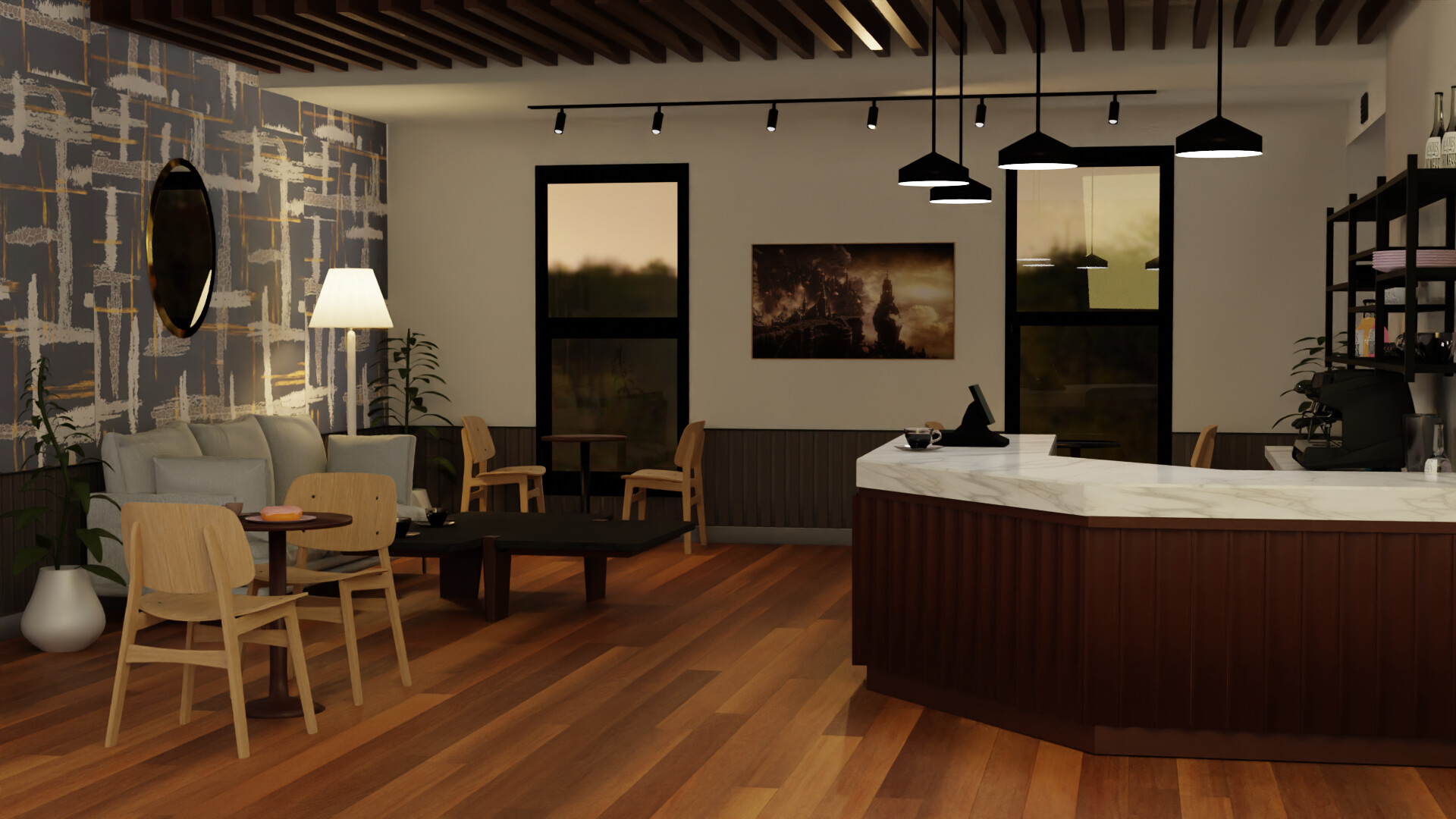 ArtStation - Coffee Shop Interior