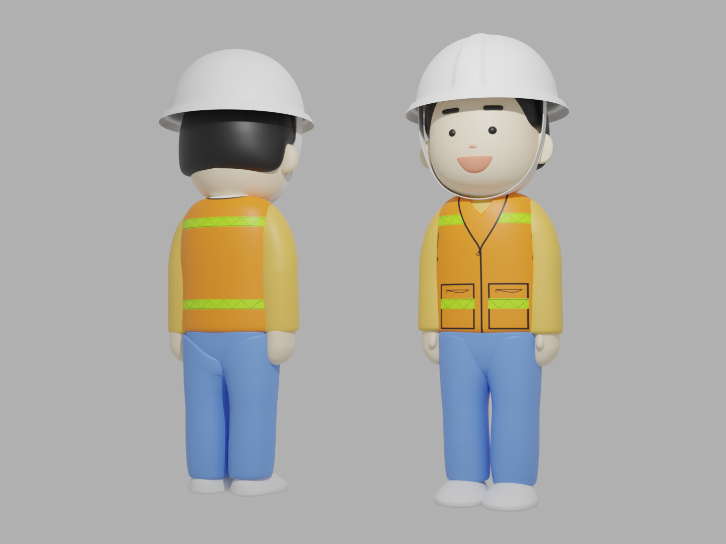 ArtStation - Construction Worker Mascot Design