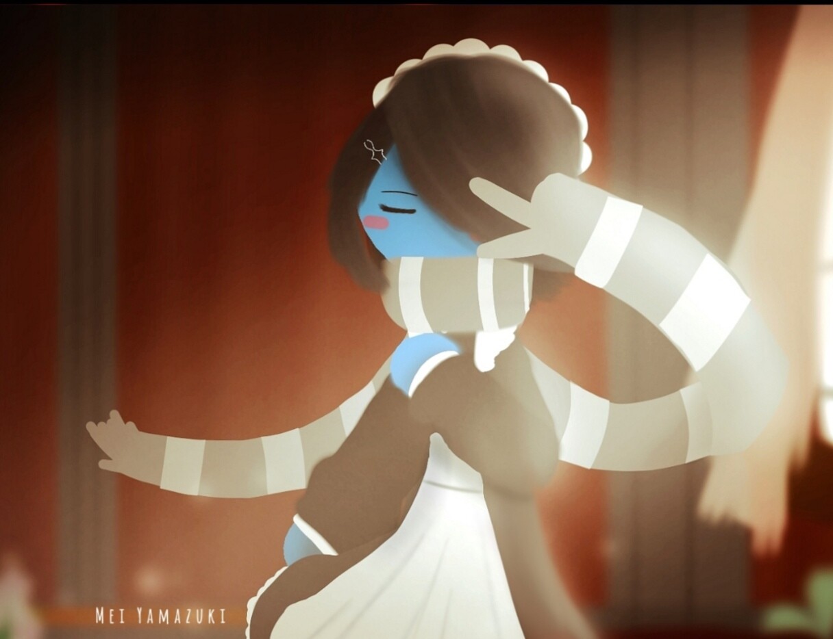 ArtStation - Bluu as Edgar (Maid)