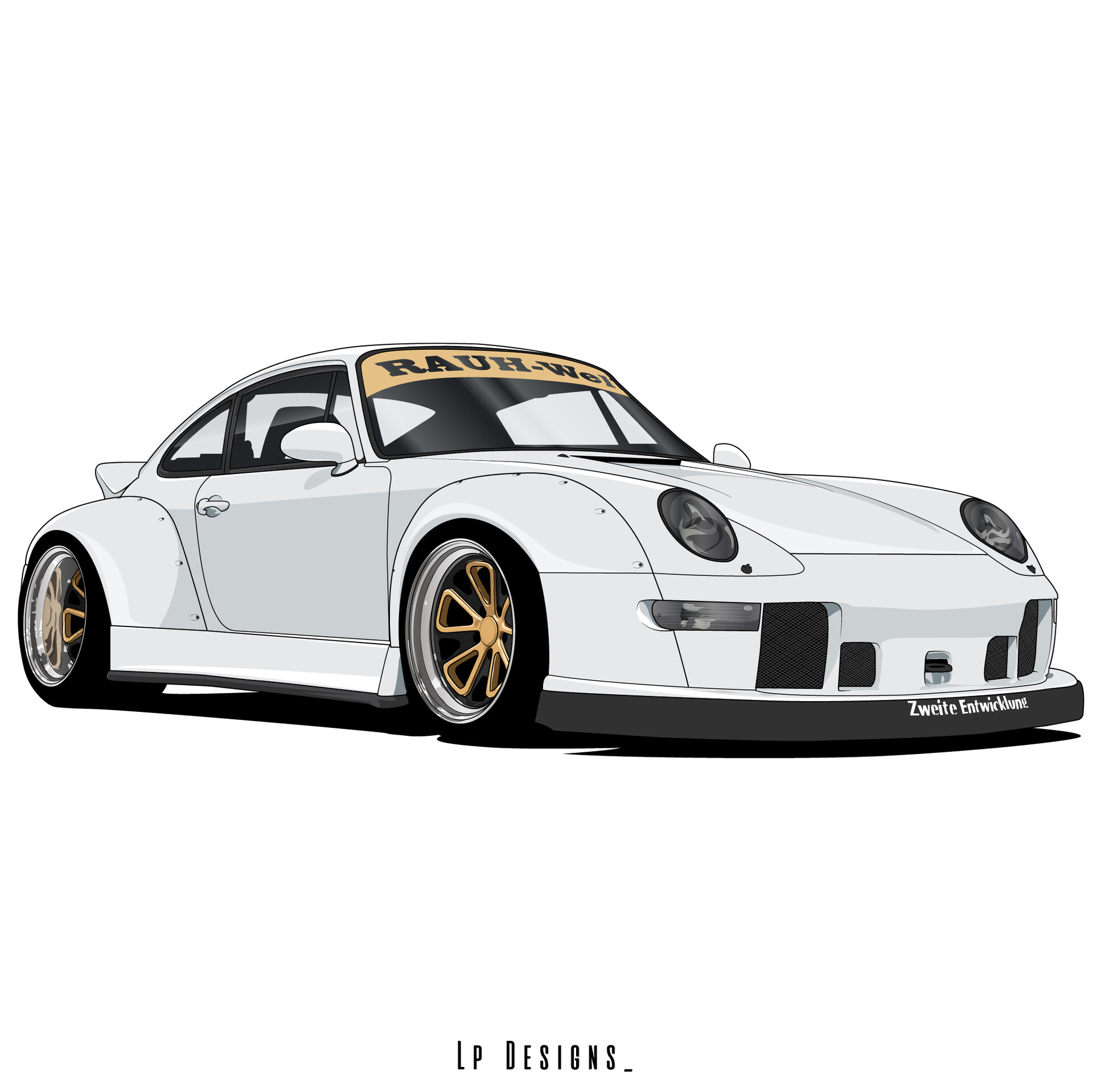 ArtStation - Porsche 911 RWB