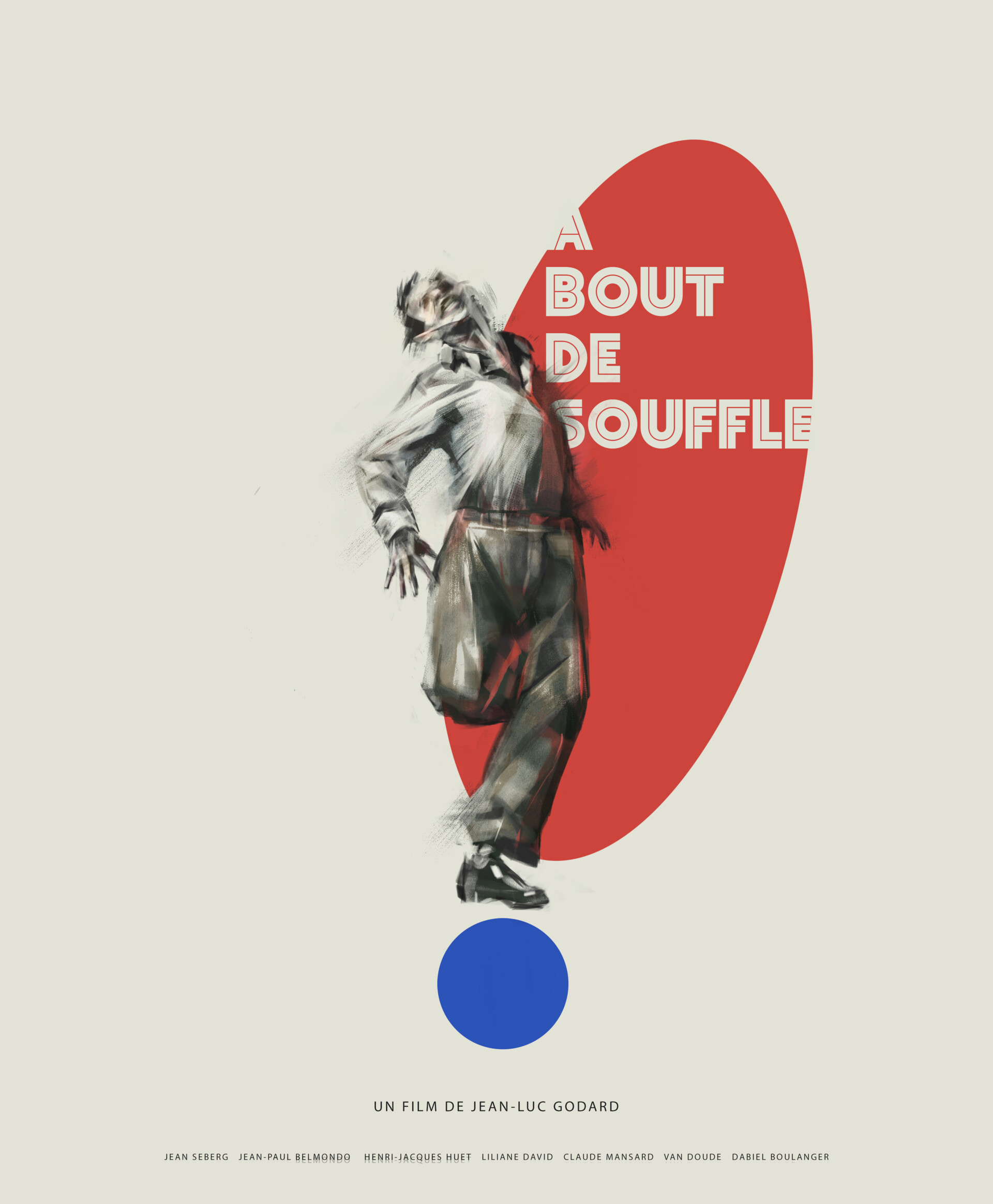 ArtStation - Breathless (1960) Movie Poster