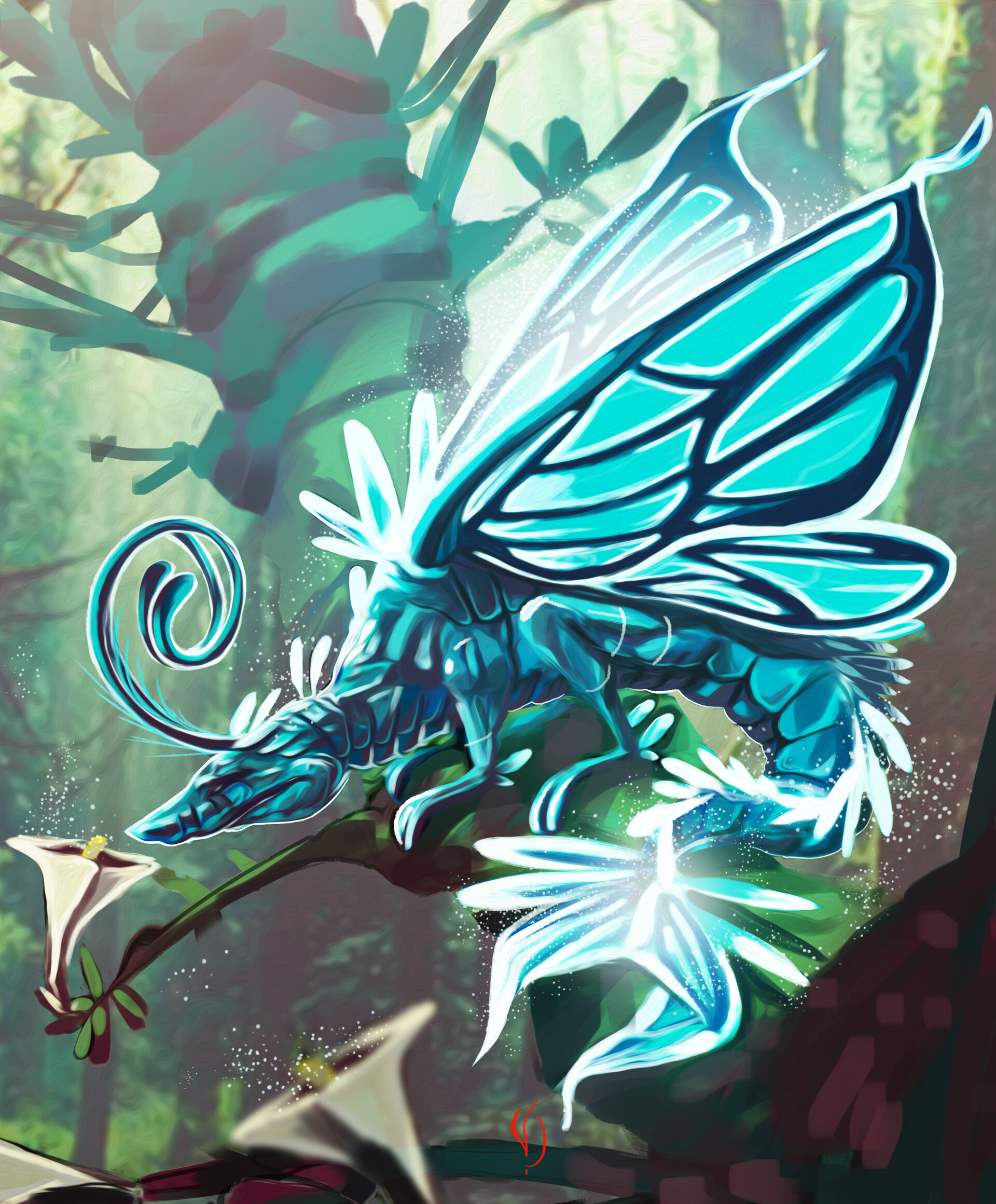 ArtStation - dragon buterfly