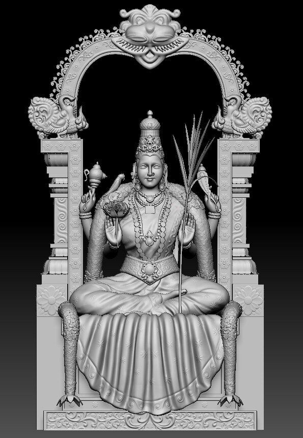ArtStation - Kamakshi Devi for 3d print