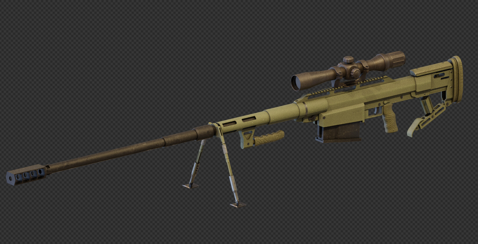 sniper rifle alligator