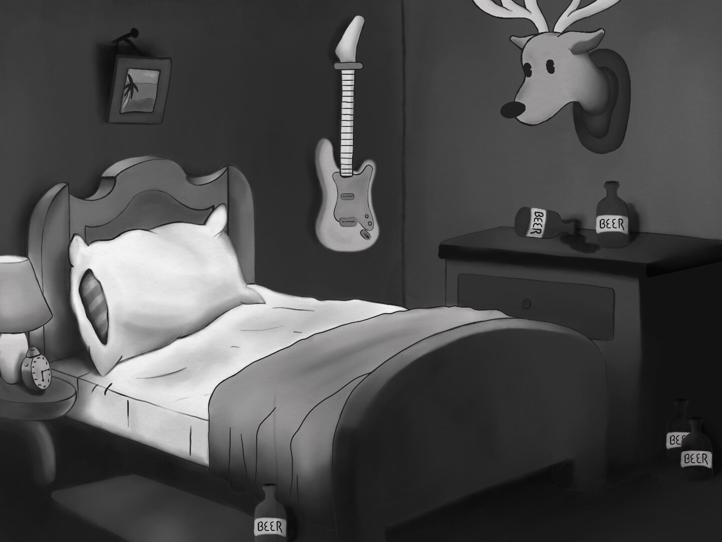 ArtStation - Classic rubberhose bedroom