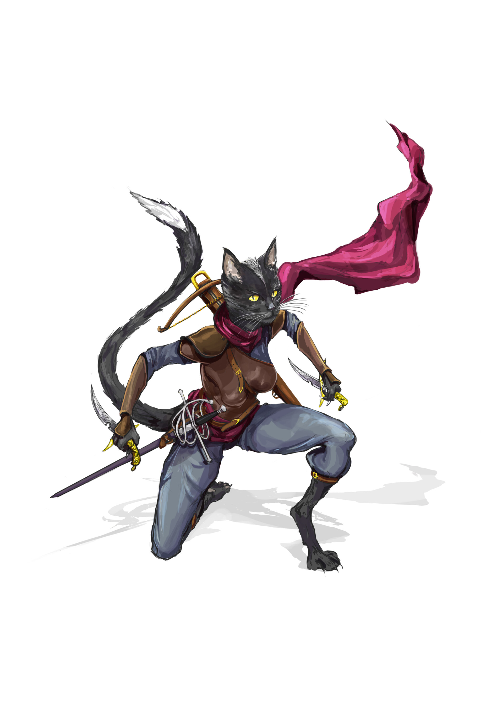 ArtStation - Tabaxi Rogue Commission