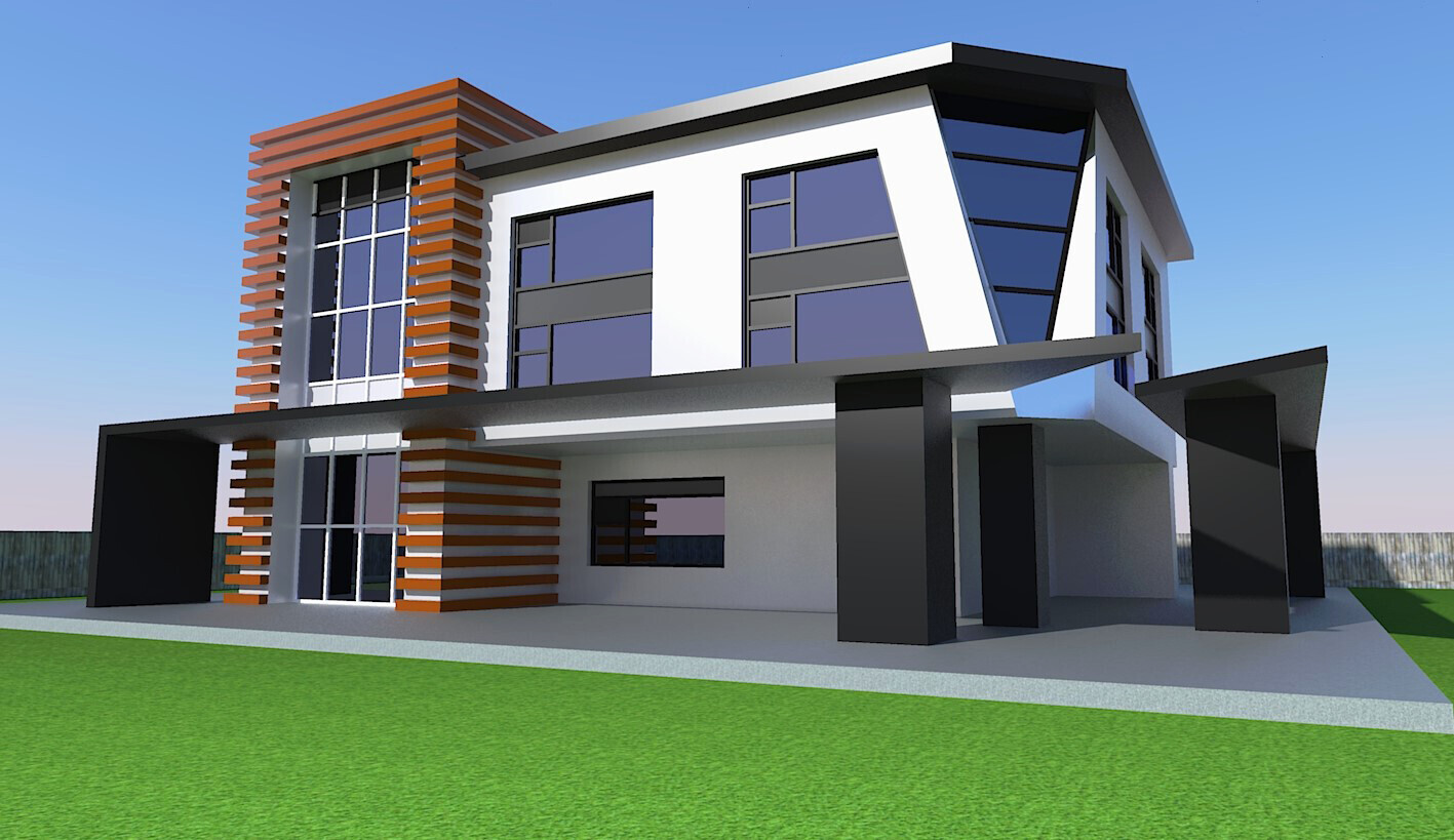 ArtStation - Building #1 - 3D Render